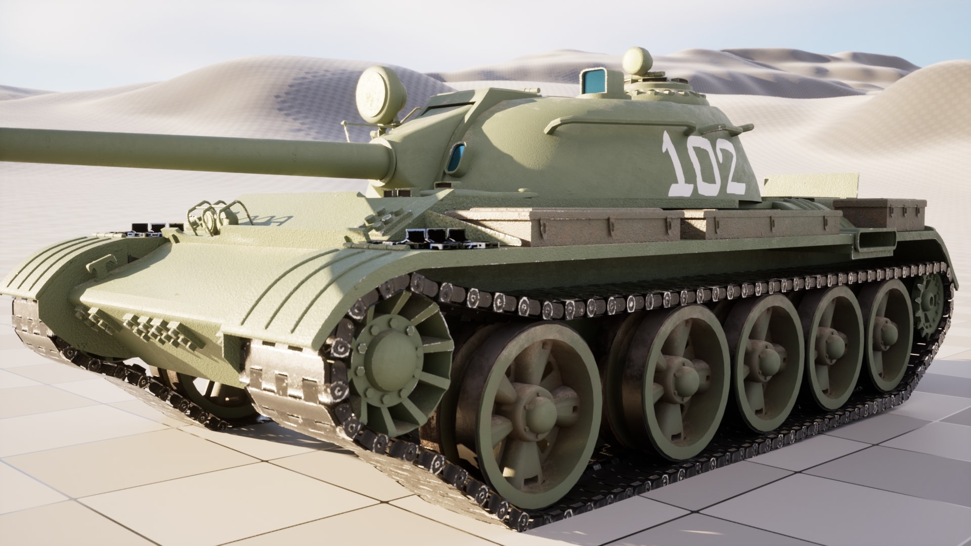 T55 Tank in Blueprints - UE Marketplace