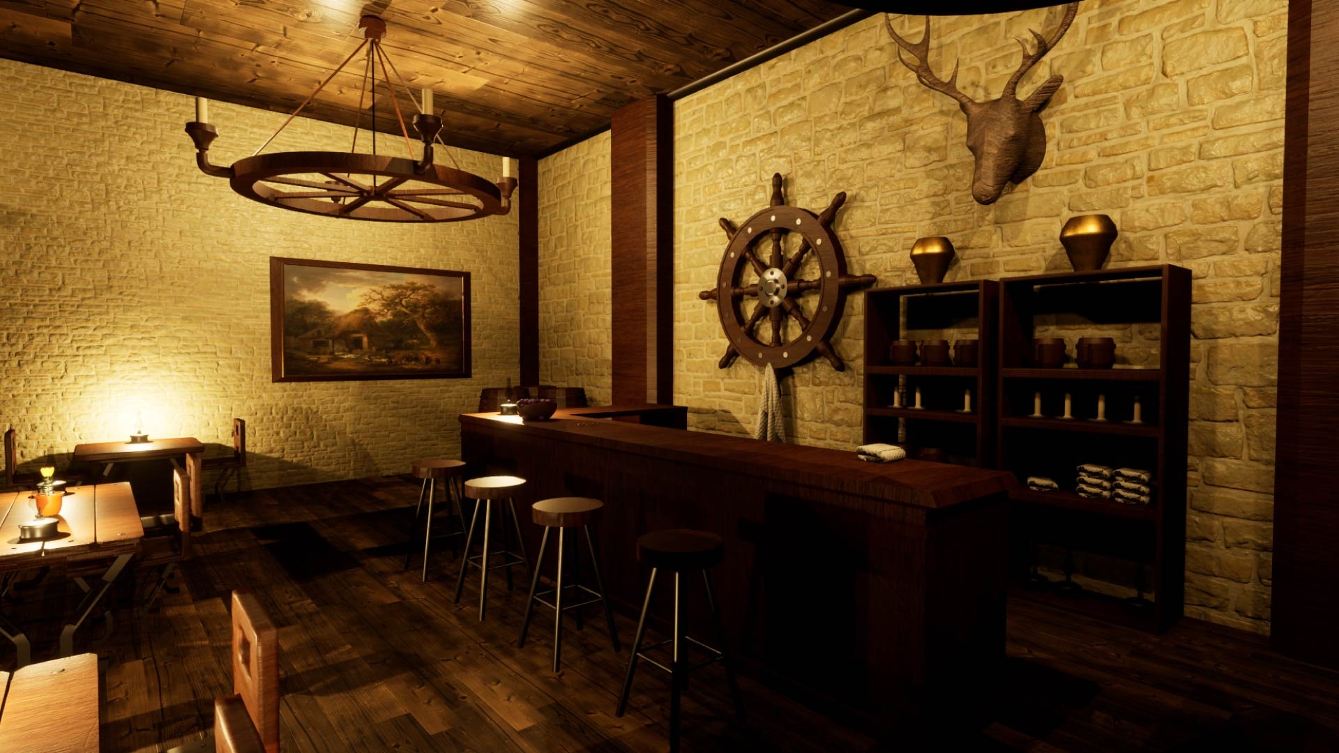 在环境创建的Stylized Old Tavern Package - 虚幻引擎商城