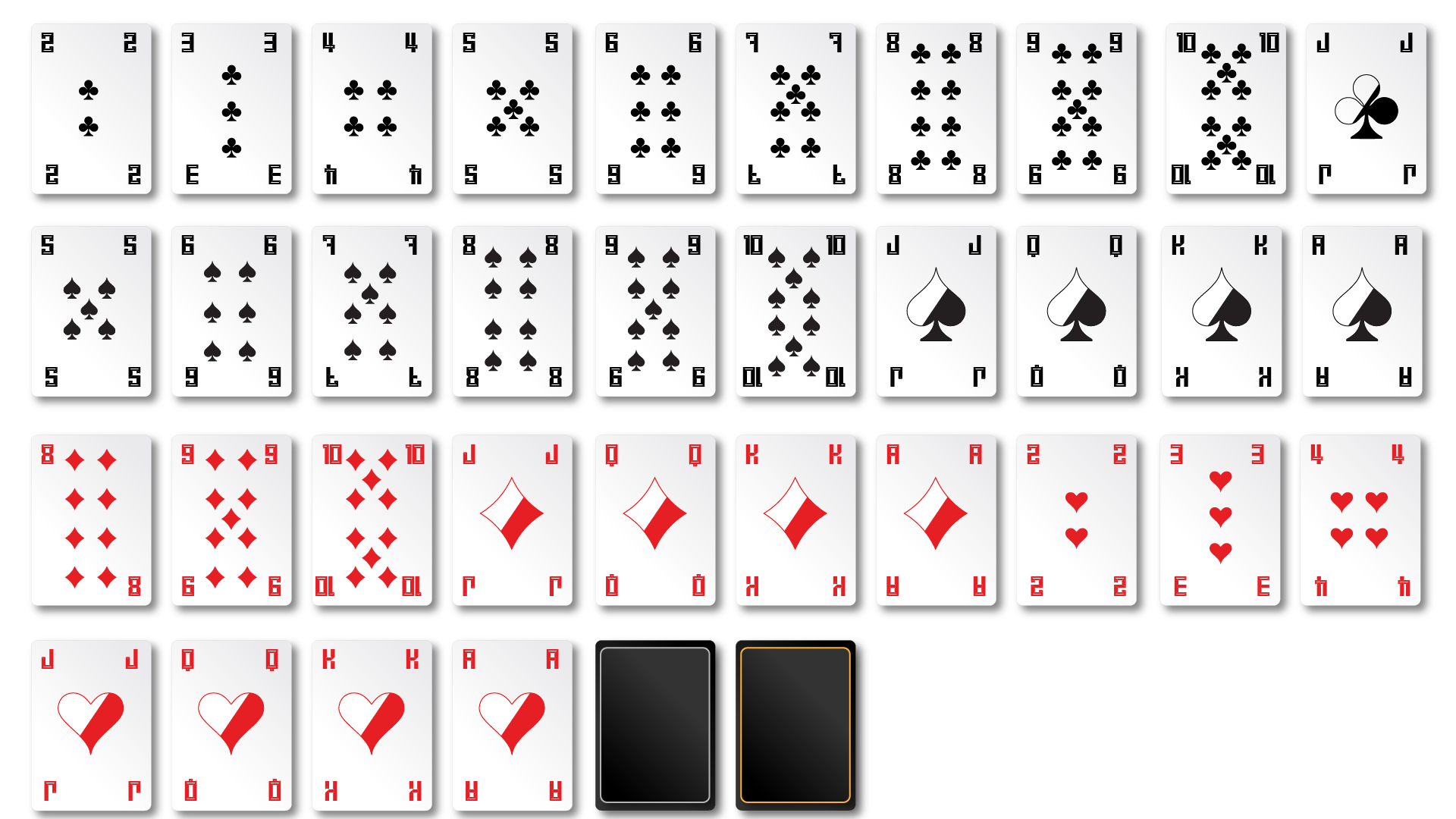 52 Card Decks in 2D Assets - UE Marketplace