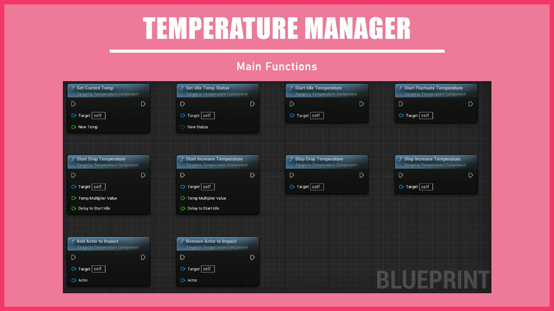 Temperature Manager, 카테고리 코드 플러그인 - UE 마켓플레이스