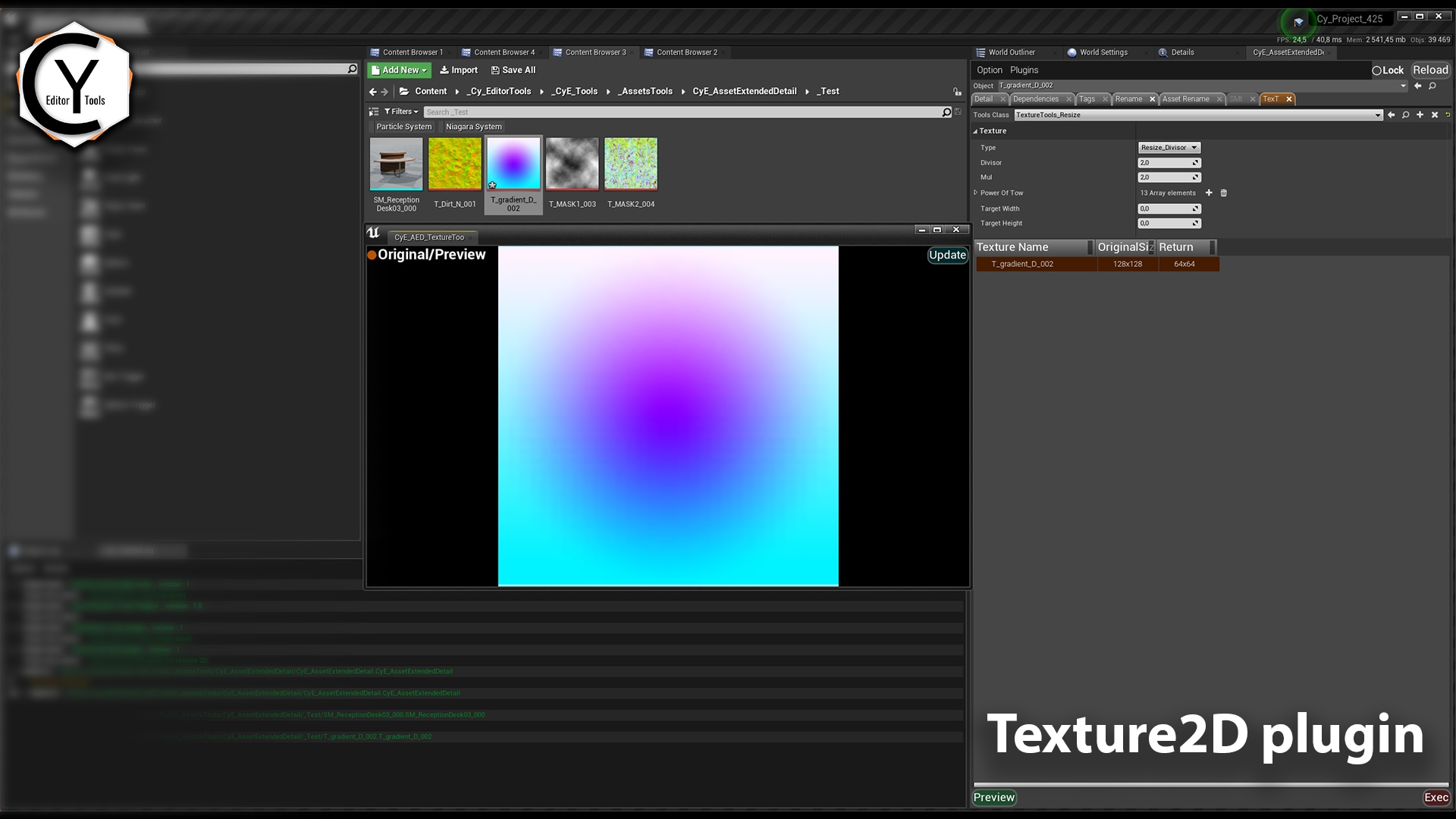 Cy EditorTools Asset Extended Detail in Blueprints - UE Marketplace