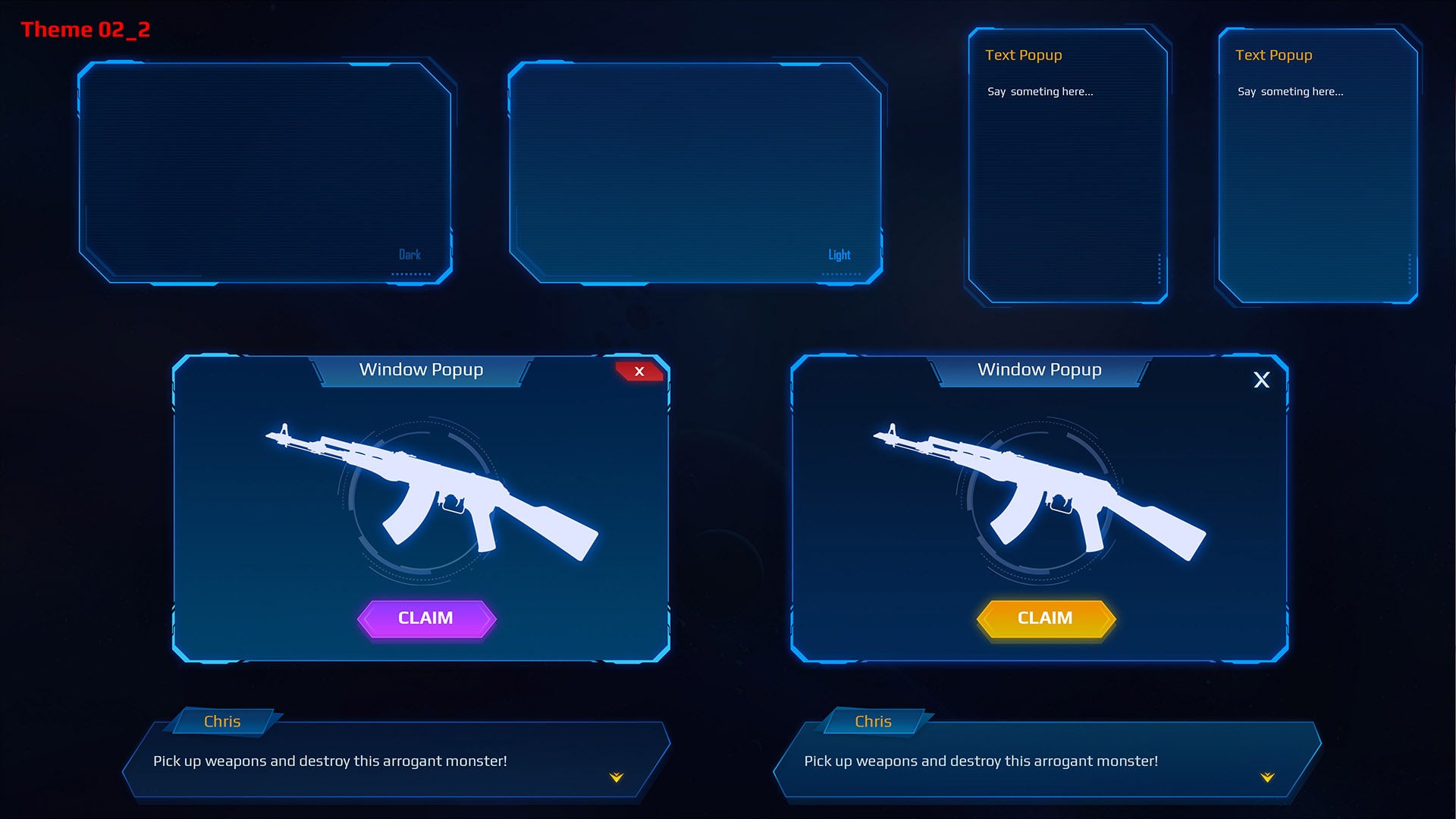 Sci-Fi Cyber UI Components in 2D Assets - UE Marketplace