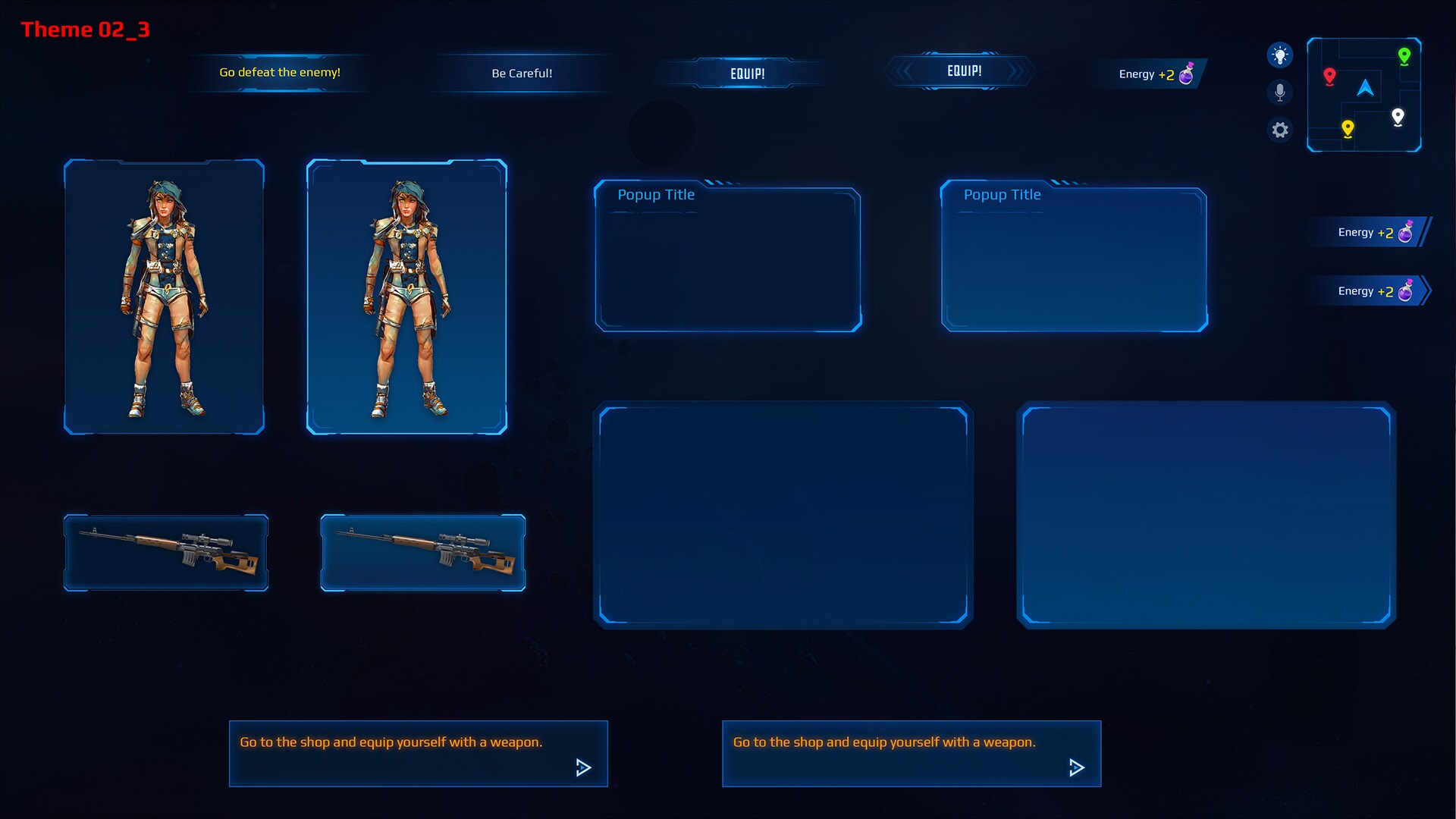 Sci-Fi Cyber UI Components in 2D Assets - UE Marketplace