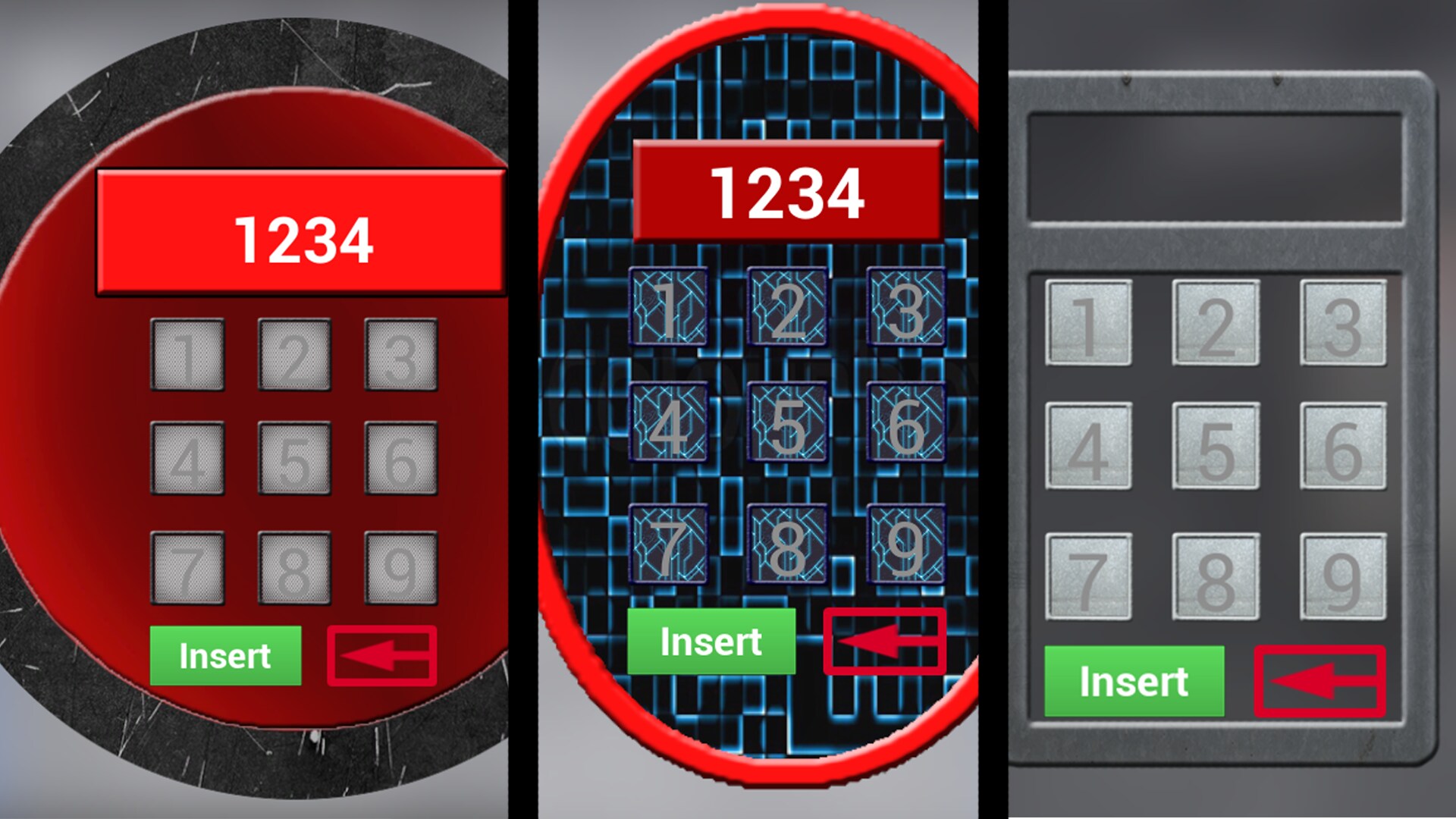 PadLock System - 3 Designs - Customizable in Blueprints - UE Marketplace