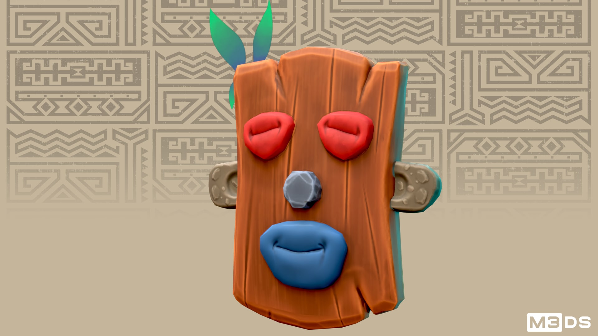 Crash Bandicoot Mask Clay