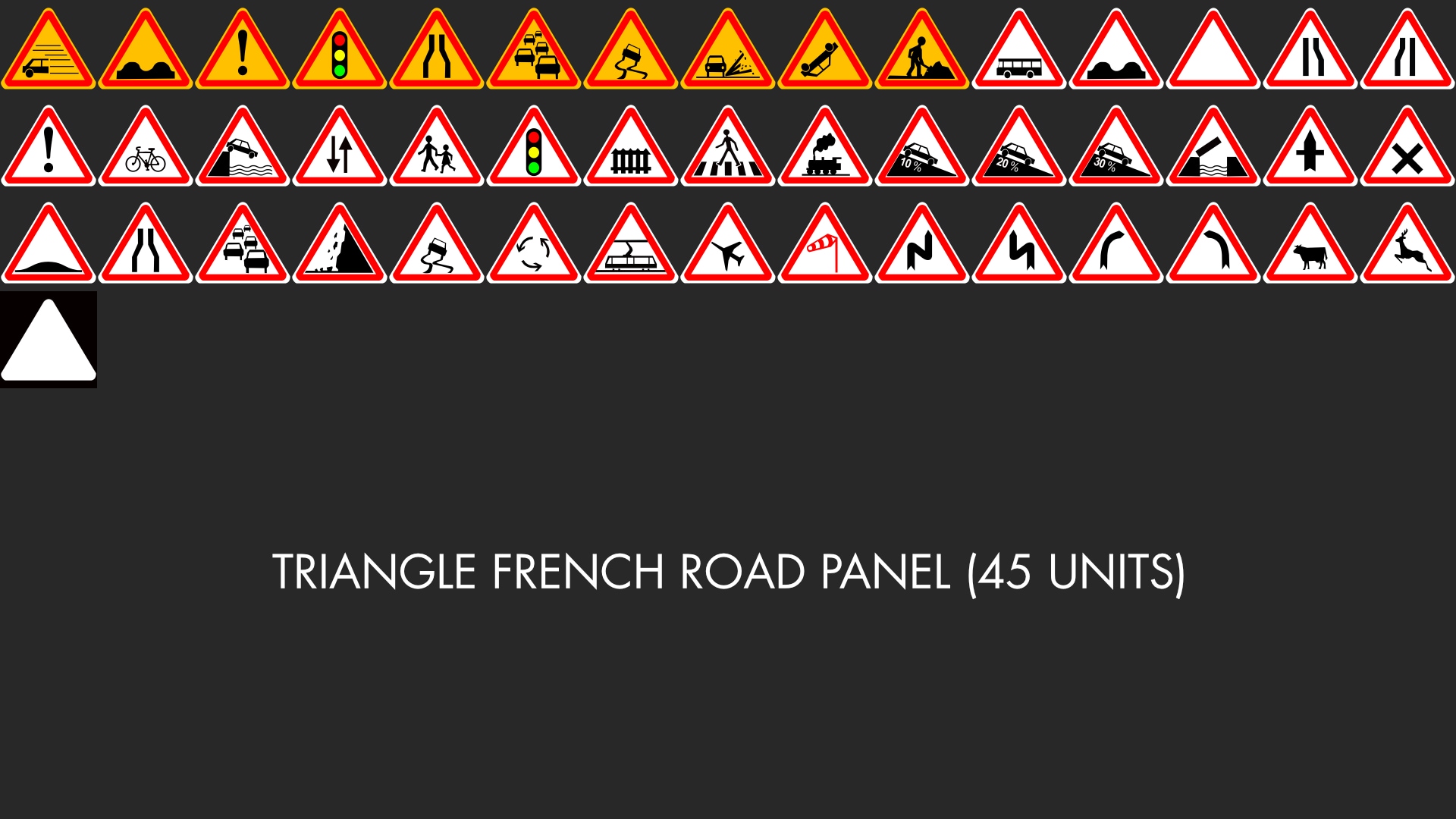 Full Pack of Traffic Signs in Textures - UE Marketplace
