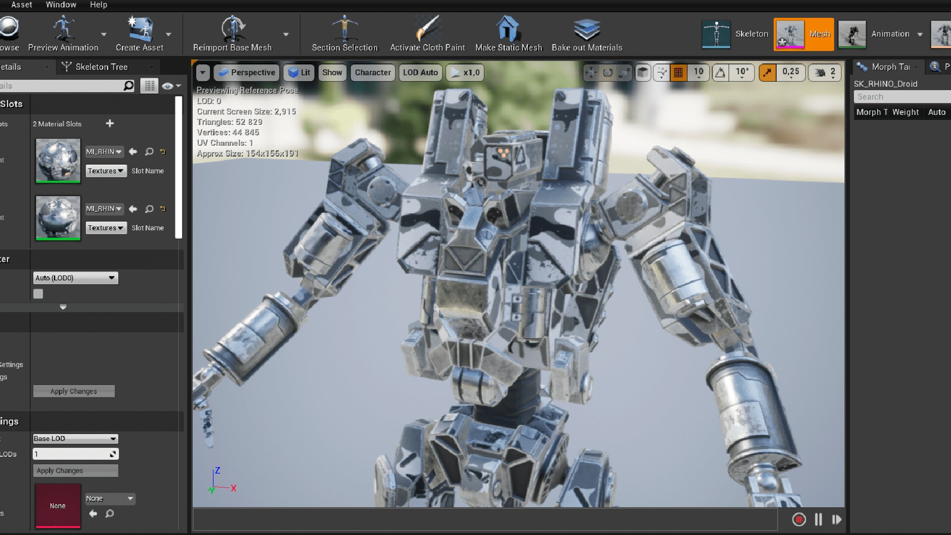 Military Droid "RHINO" in Characters - UE Marketplace
