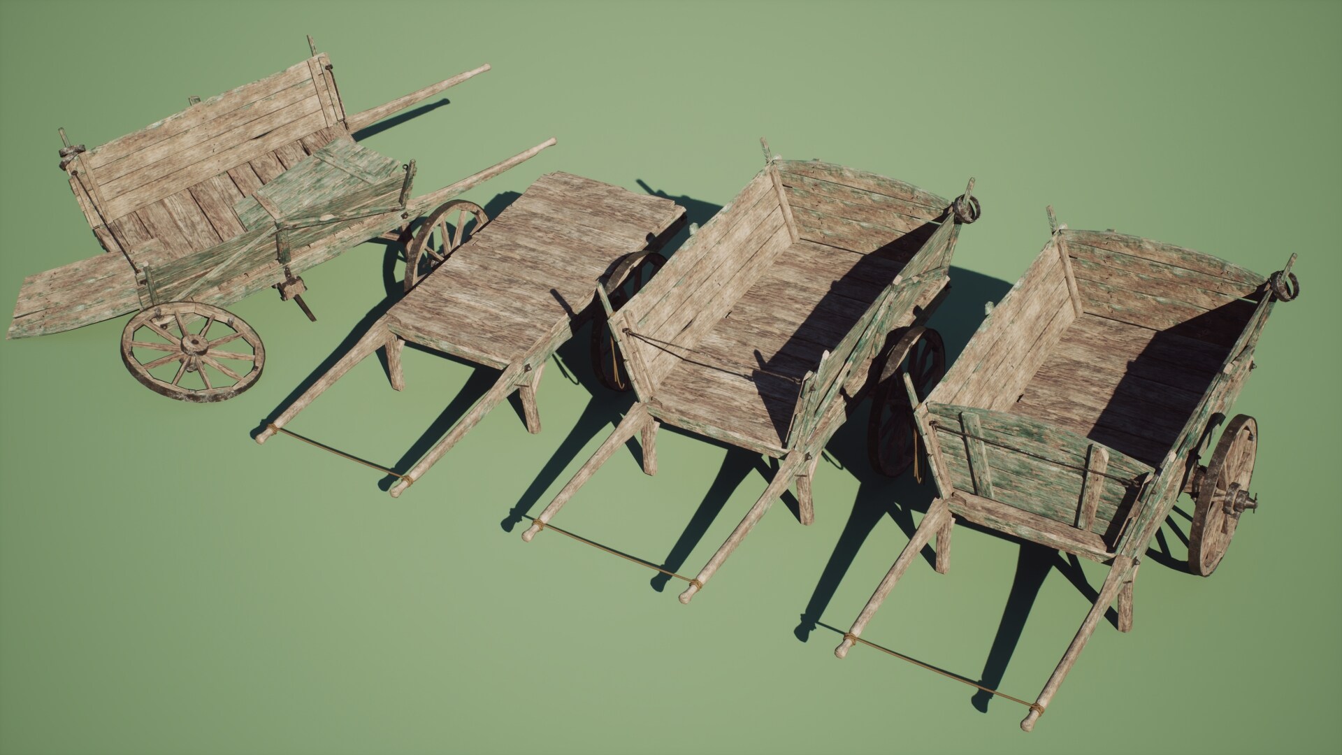 Medieval Carts Pack in Props - UE Marketplace