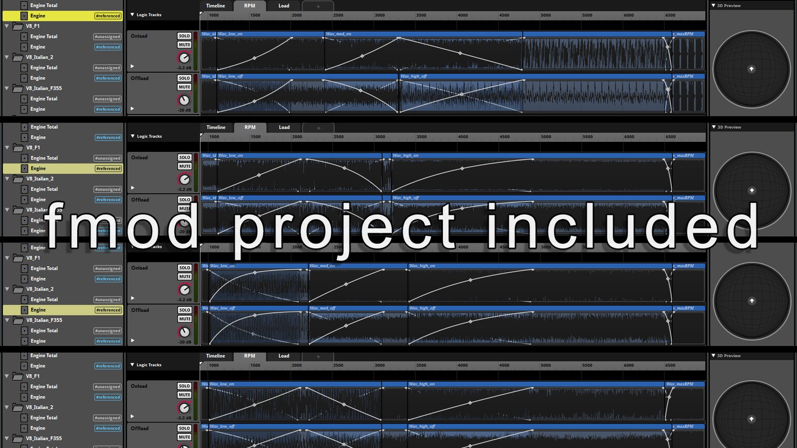 V8 Engine Sounds in Sound Effects - UE Marketplace