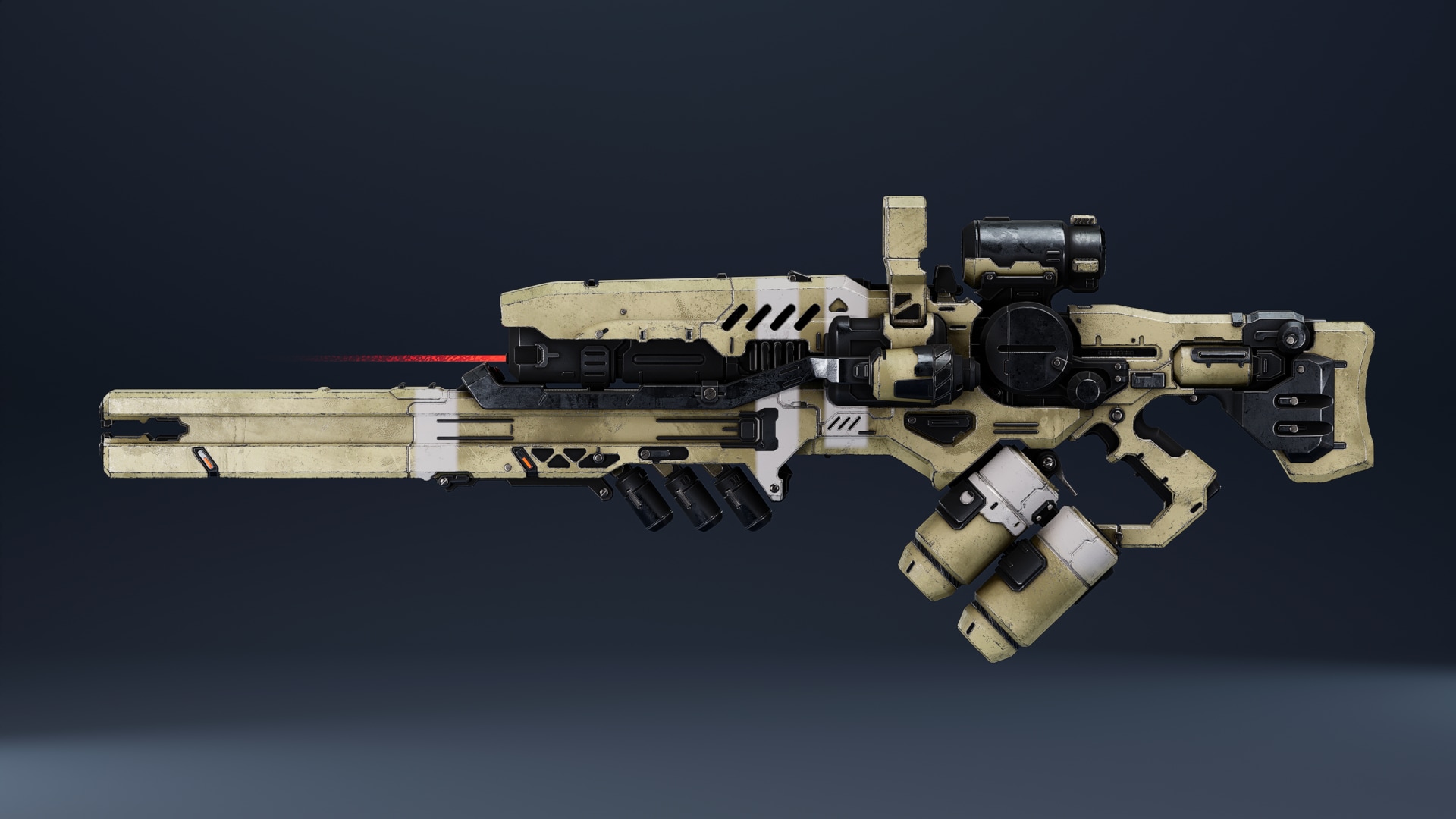 Futuristic Light Machine Guns