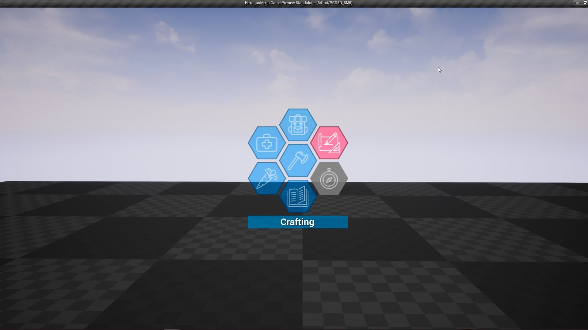 Hexagon Radial Menu in Blueprints - UE Marketplace