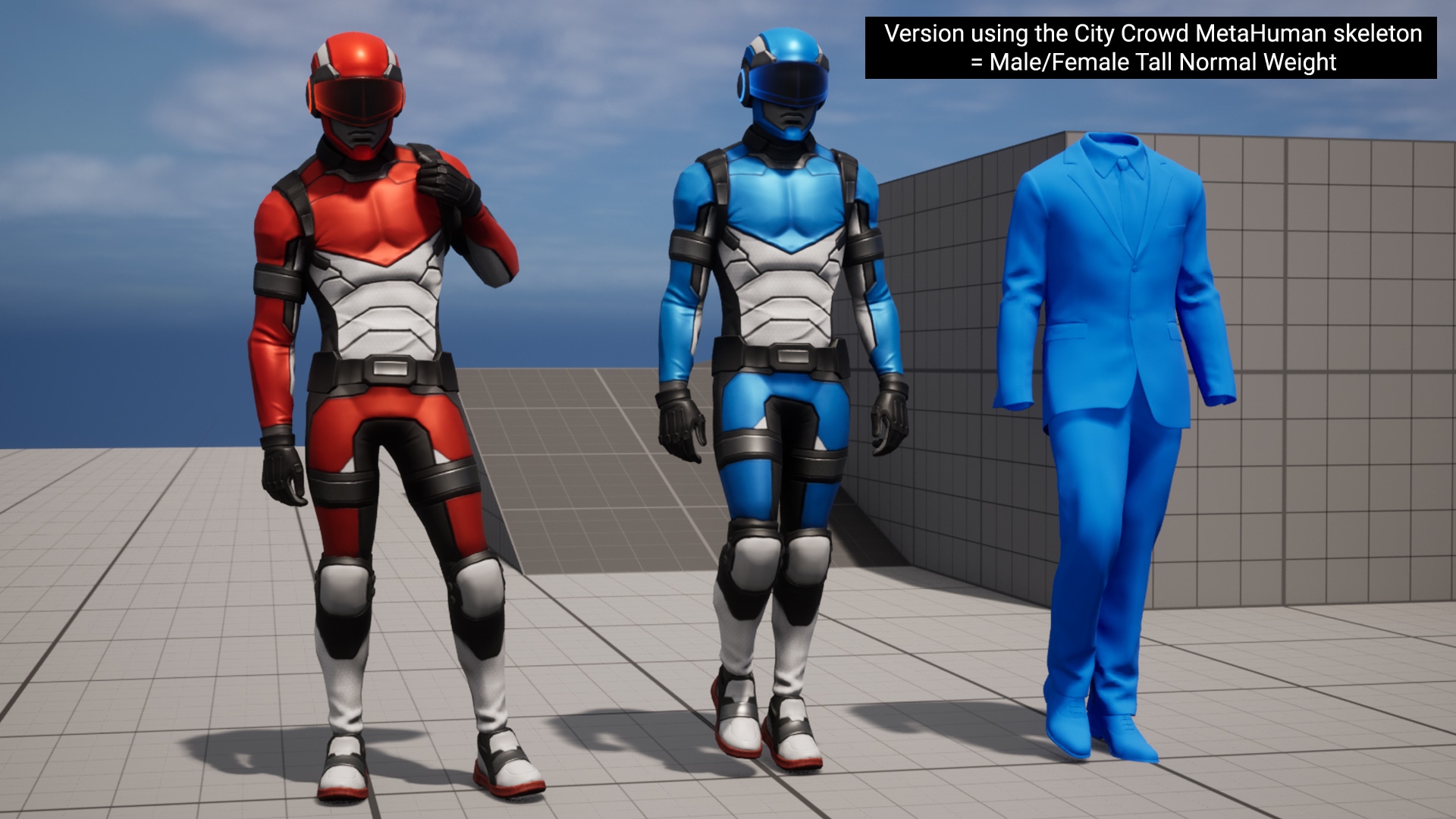Tokusatsu outfit for Manny & Quinn and MetaHumans in Characters - UE ...
