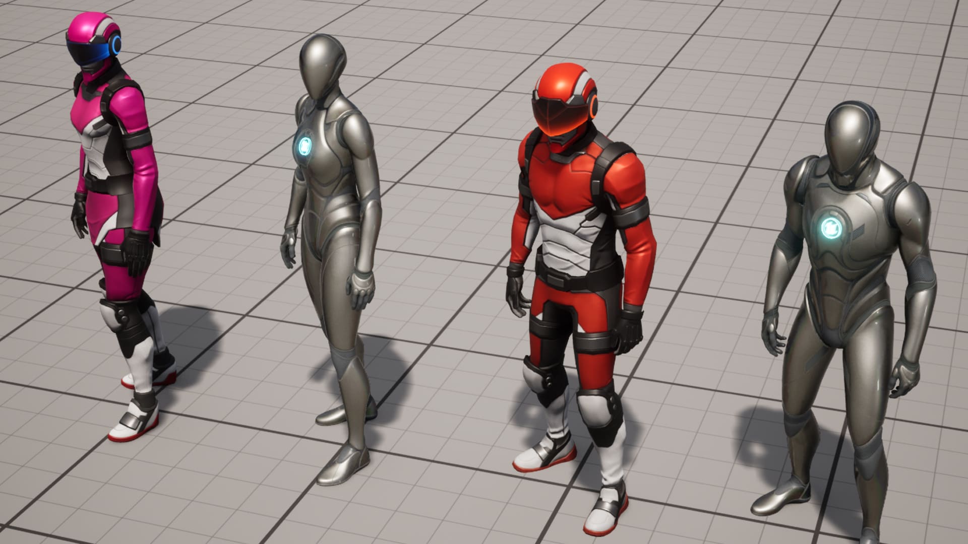 Tokusatsu outfit for Manny & Quinn and MetaHumans in Characters - UE ...