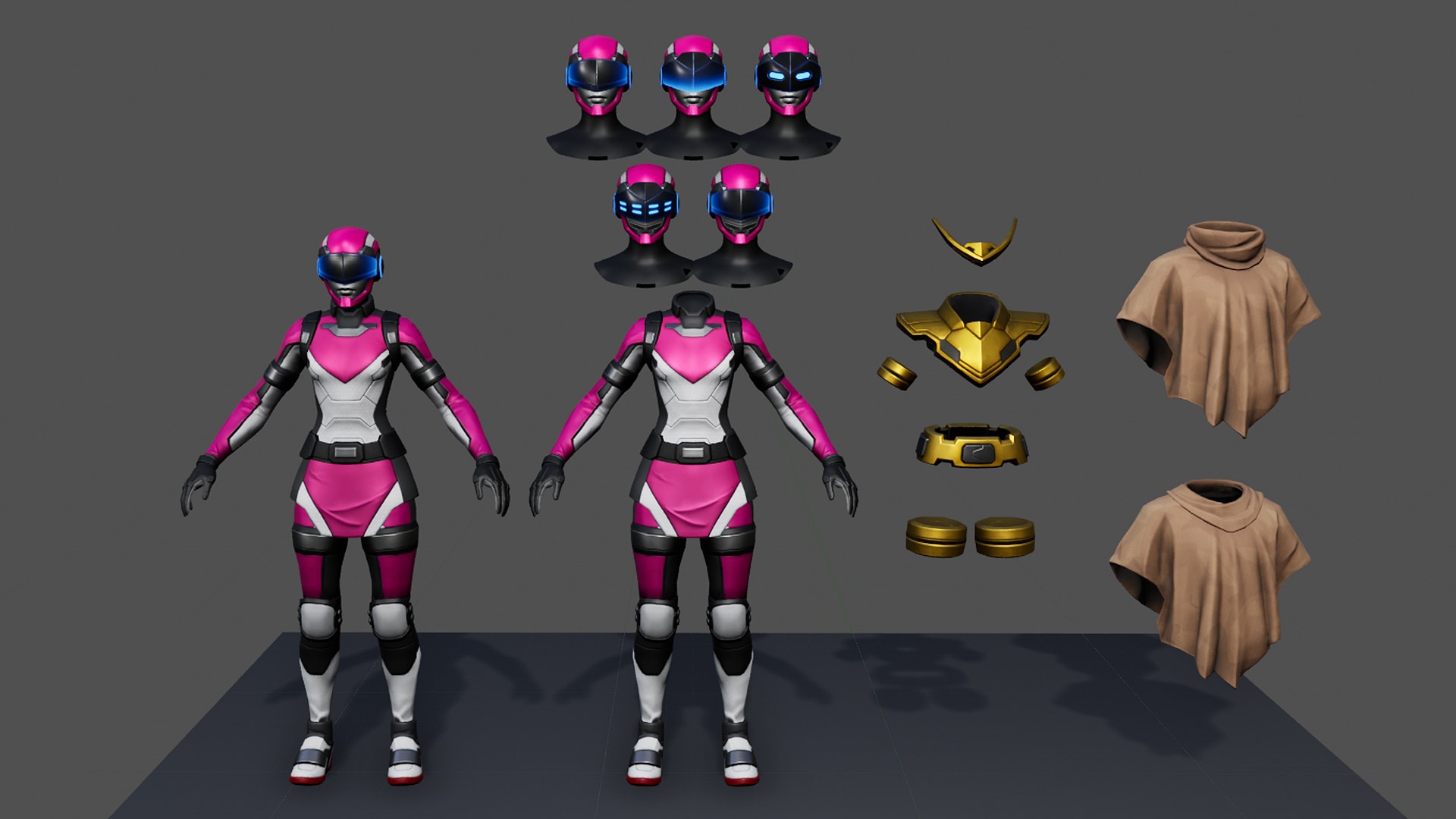 Tokusatsu outfit for Manny & Quinn and MetaHumans in Characters - UE ...