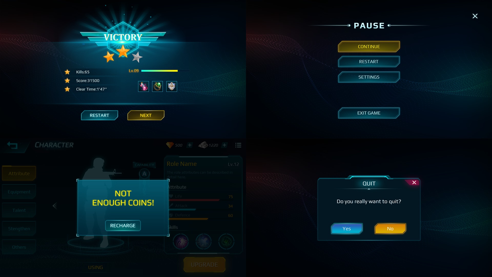 SCI-FI UI Pro_Cyan Theme in 2D Assets - UE Marketplace