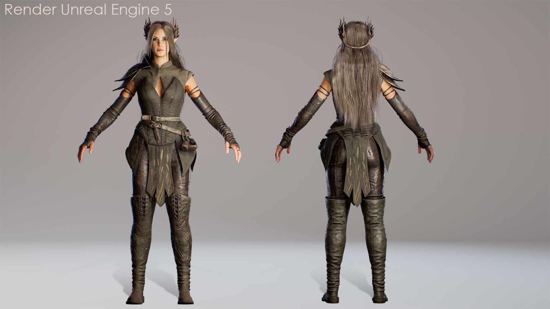 Elf Druid Aradel, 카테고리 캐릭터 - UE 마켓플레이스