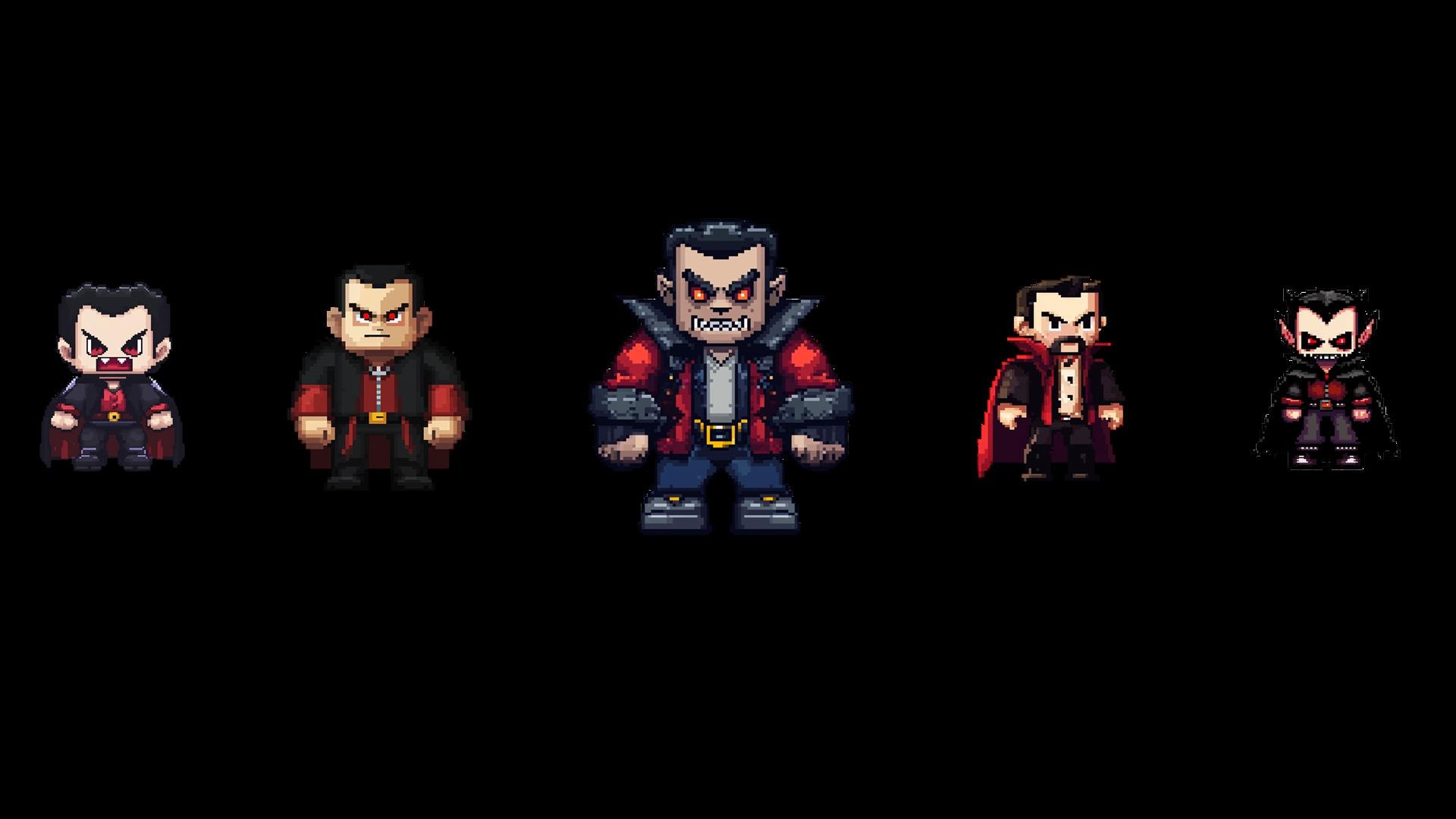 Pixel Vampire Characters in 2D Assets - UE Marketplace