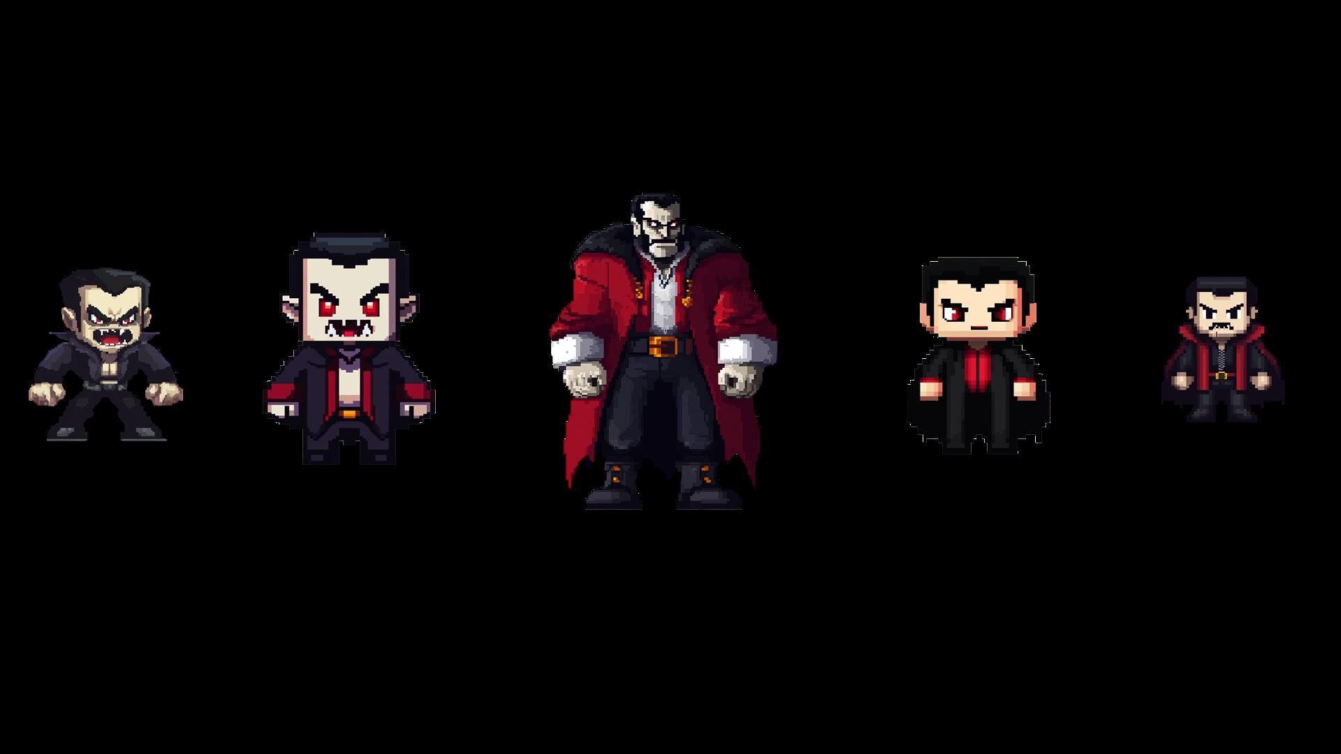 Pixel Vampire Characters in 2D Assets - UE Marketplace
