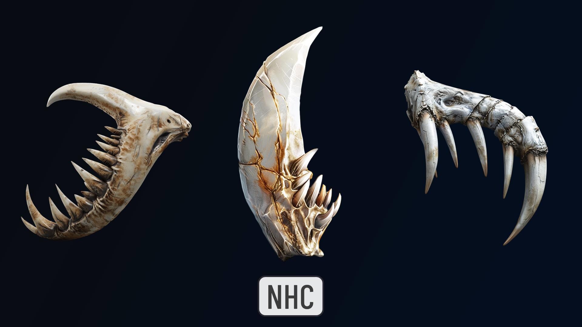 NHC - Saber-Toothed Fangs, 카테고리 2D 애셋 - UE 마켓플레이스