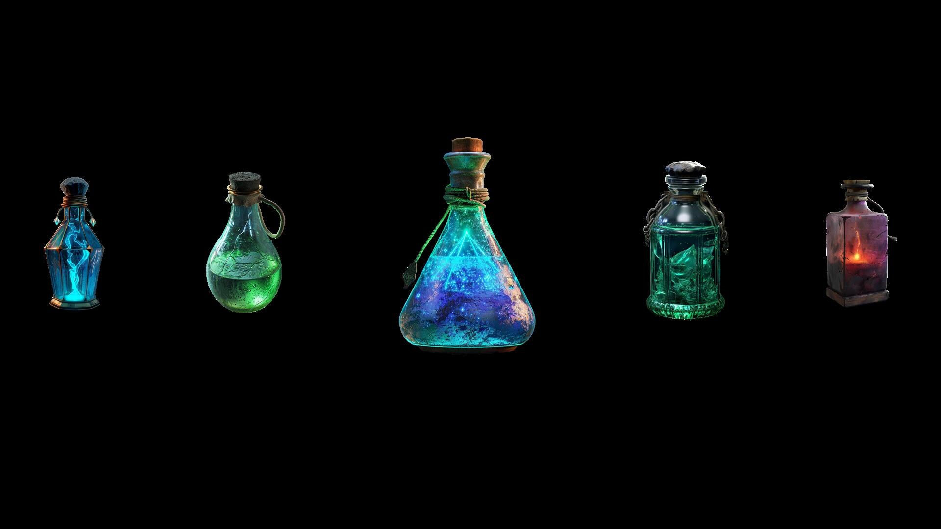 在二维资源创建的Fantasy Potions - 虚幻引擎商城