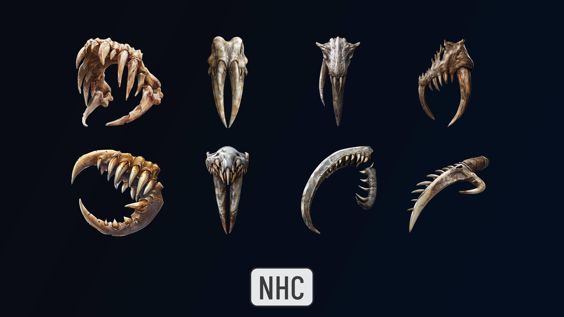 NHC - Saber-Toothed Fangs, 카테고리 2D 애셋 - UE 마켓플레이스