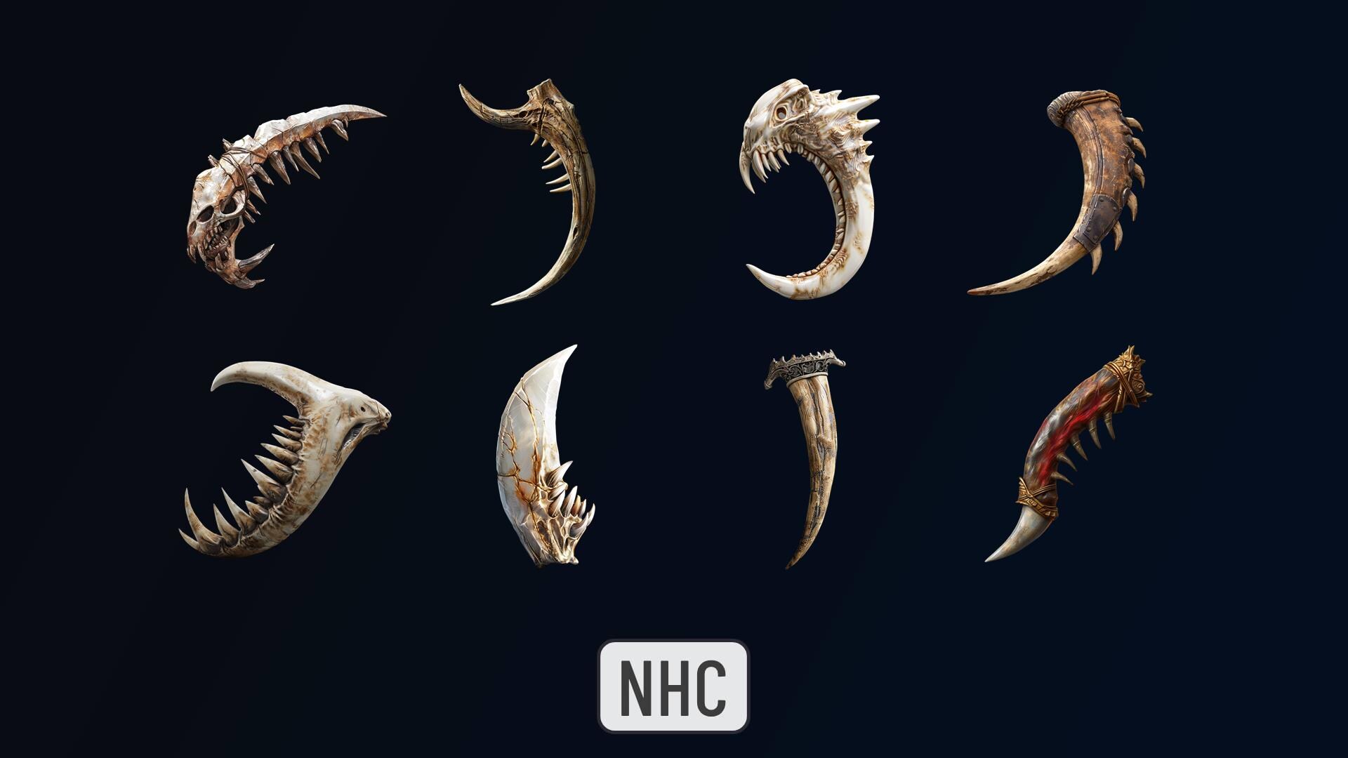 NHC - Saber-Toothed Fangs, 카테고리 2D 애셋 - UE 마켓플레이스
