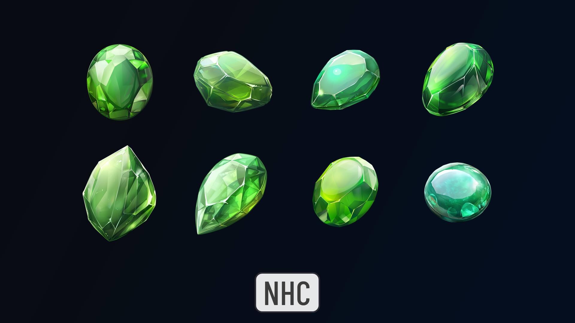 NHC - Green Gems, 카테고리 2D 애셋 - UE 마켓플레이스