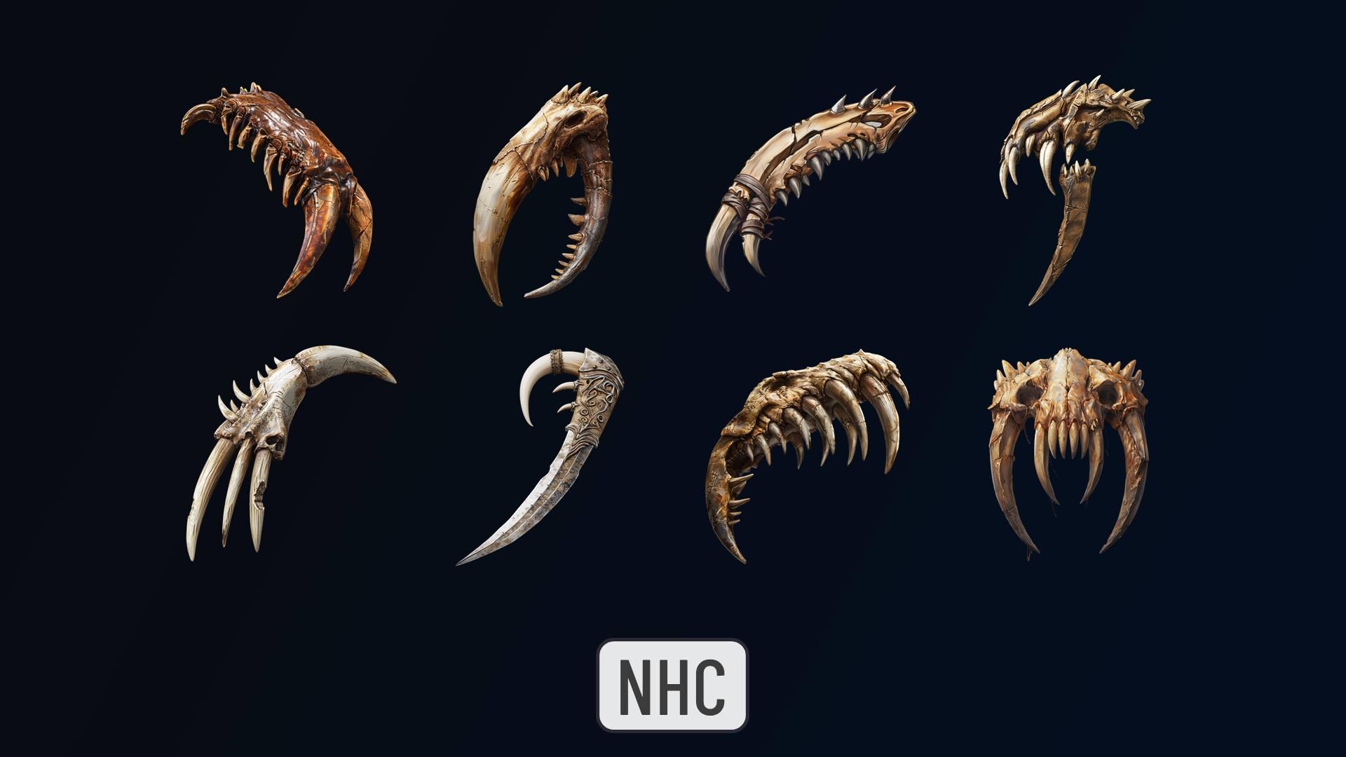 NHC - Saber-Toothed Fangs, 카테고리 2D 애셋 - UE 마켓플레이스