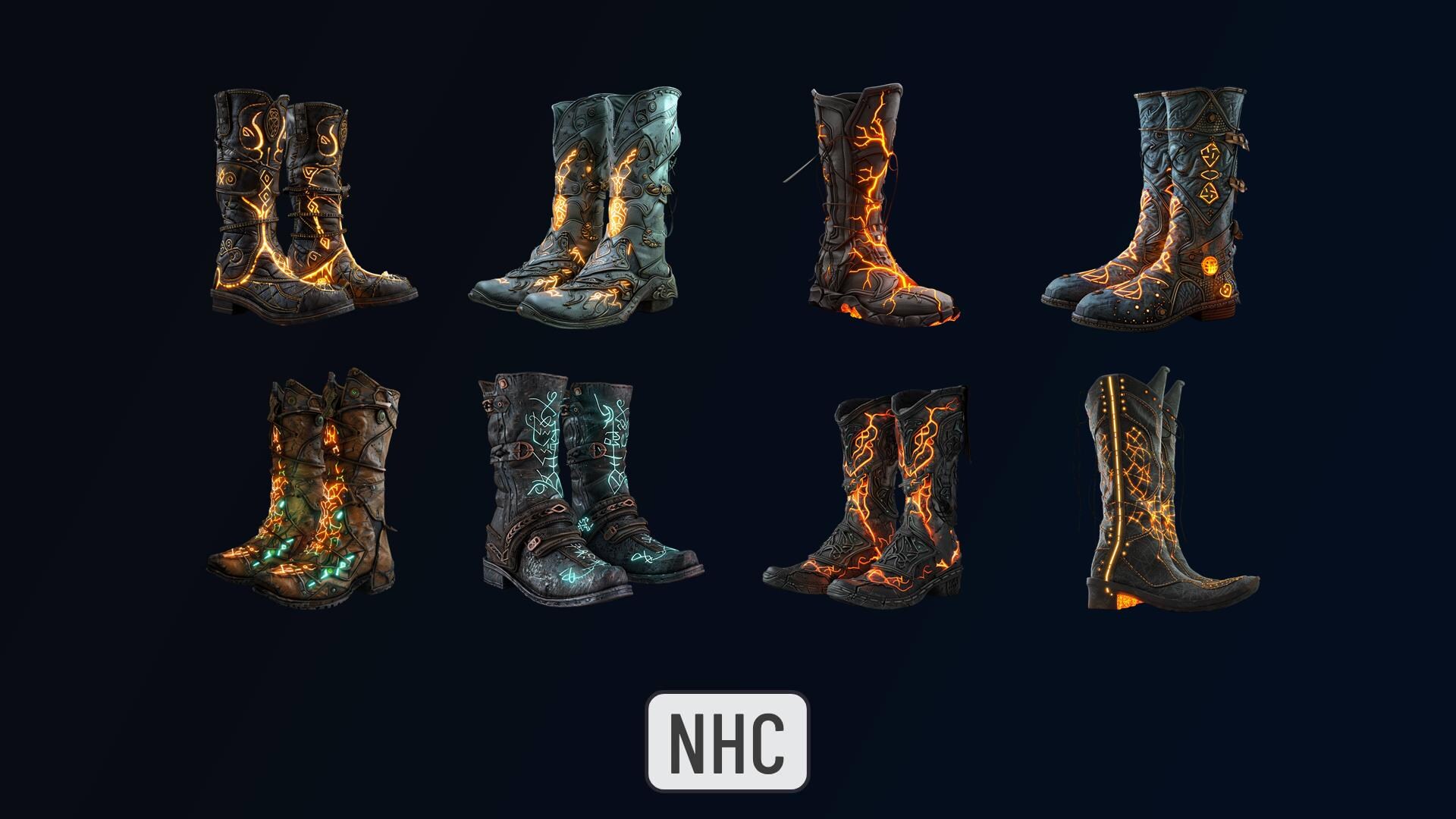 Nhc Magic Boots In 2d Assets Ue Marketplace