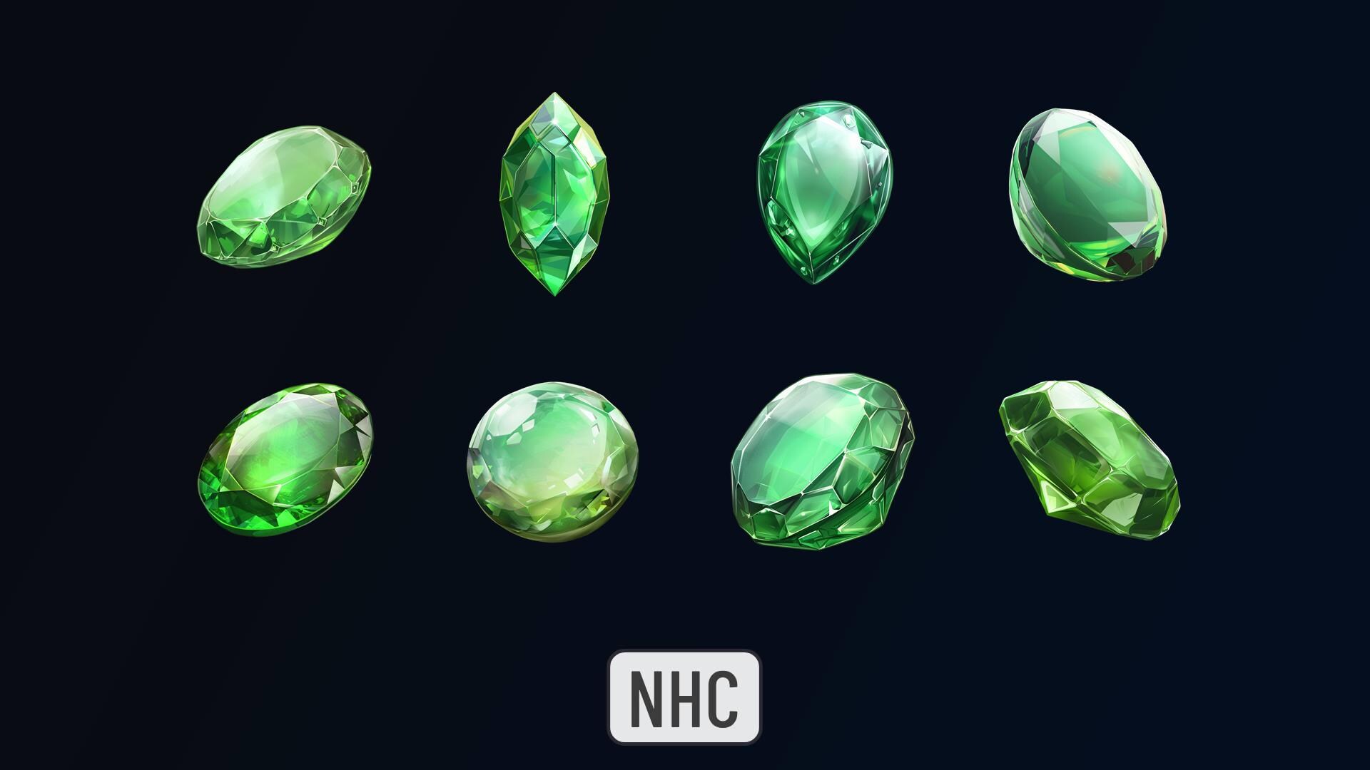 NHC - Green Gems, 카테고리 2D 애셋 - UE 마켓플레이스
