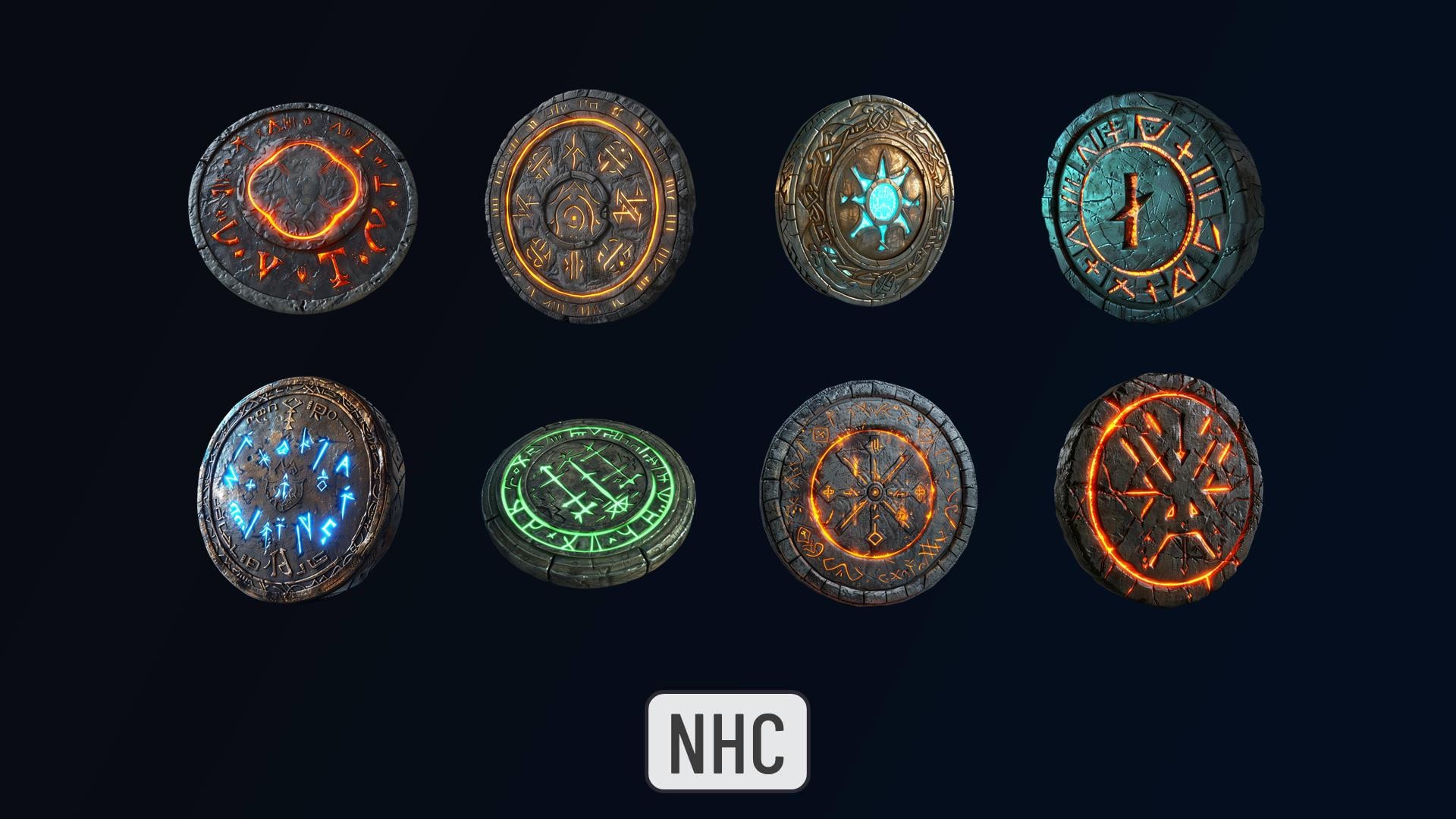 Nhc Fantasy Runic Coins In 2d Assets Ue Marketplace