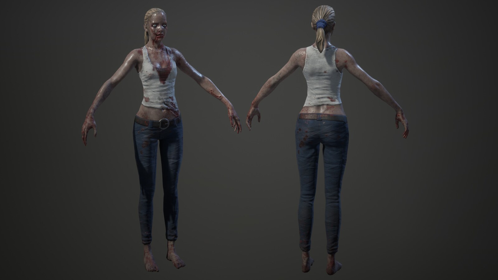 Zombie Girl in Characters - UE Marketplace