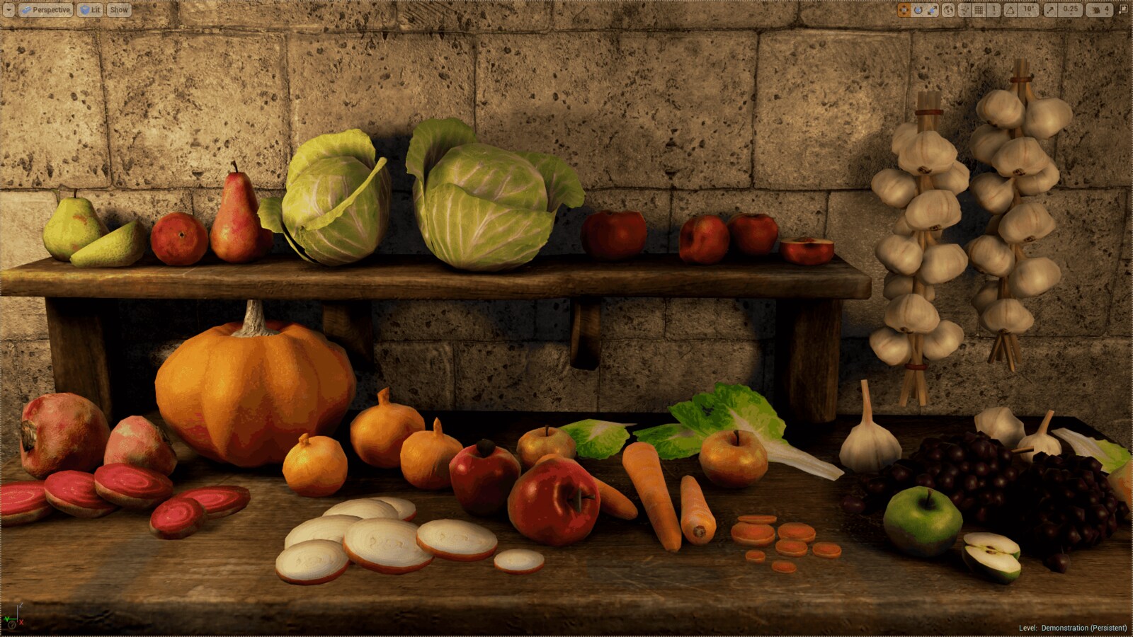Medieval Fruits And Vegetables in Props - UE Marketplace