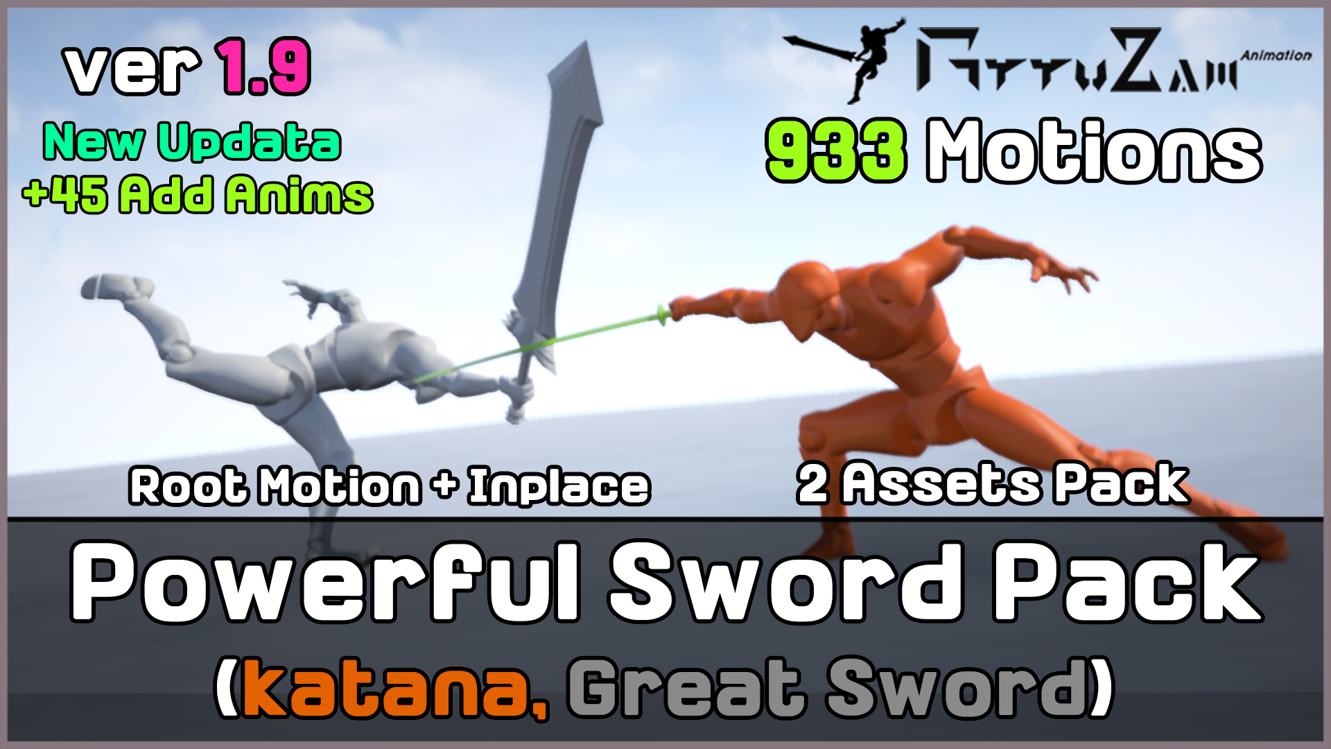 LEAKED GAME ASSETS - Assets Powerful Sword Pack