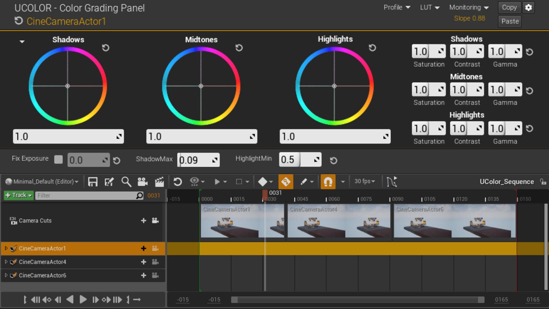 UCOLOR - Color Grading Interface in 2D Assets - UE Marketplace