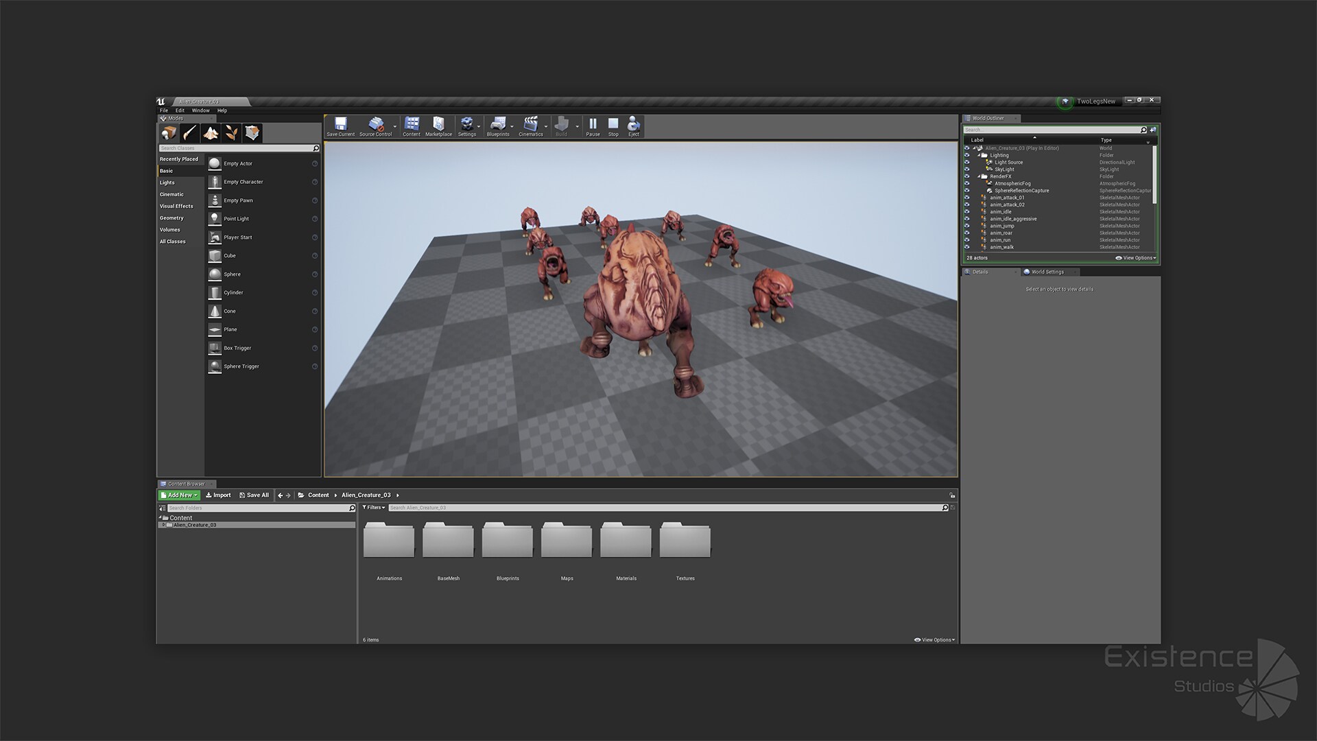 Alien Creature 03 - Stylized Monsters - UFO Pet Predator - Enemy Mutant ...