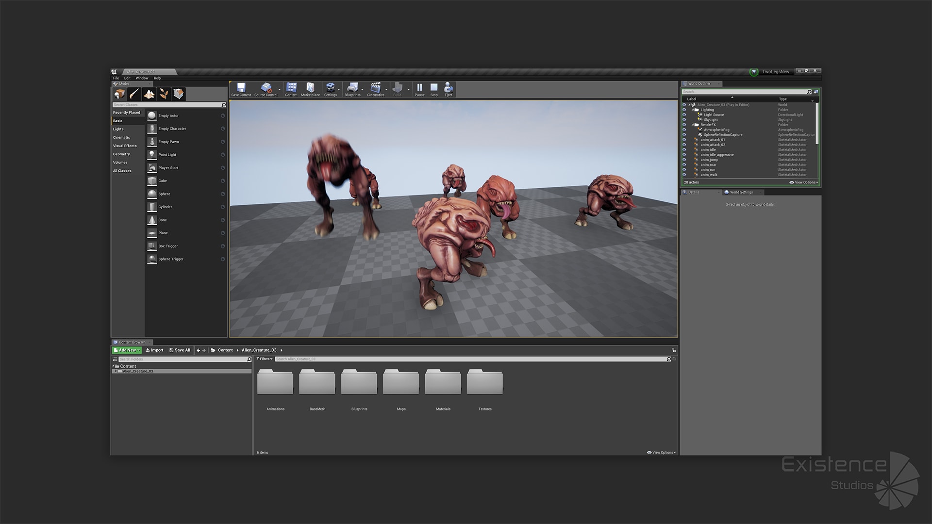 Alien Creature 03 - Stylized Monsters - UFO Pet Predator - Enemy Mutant ...