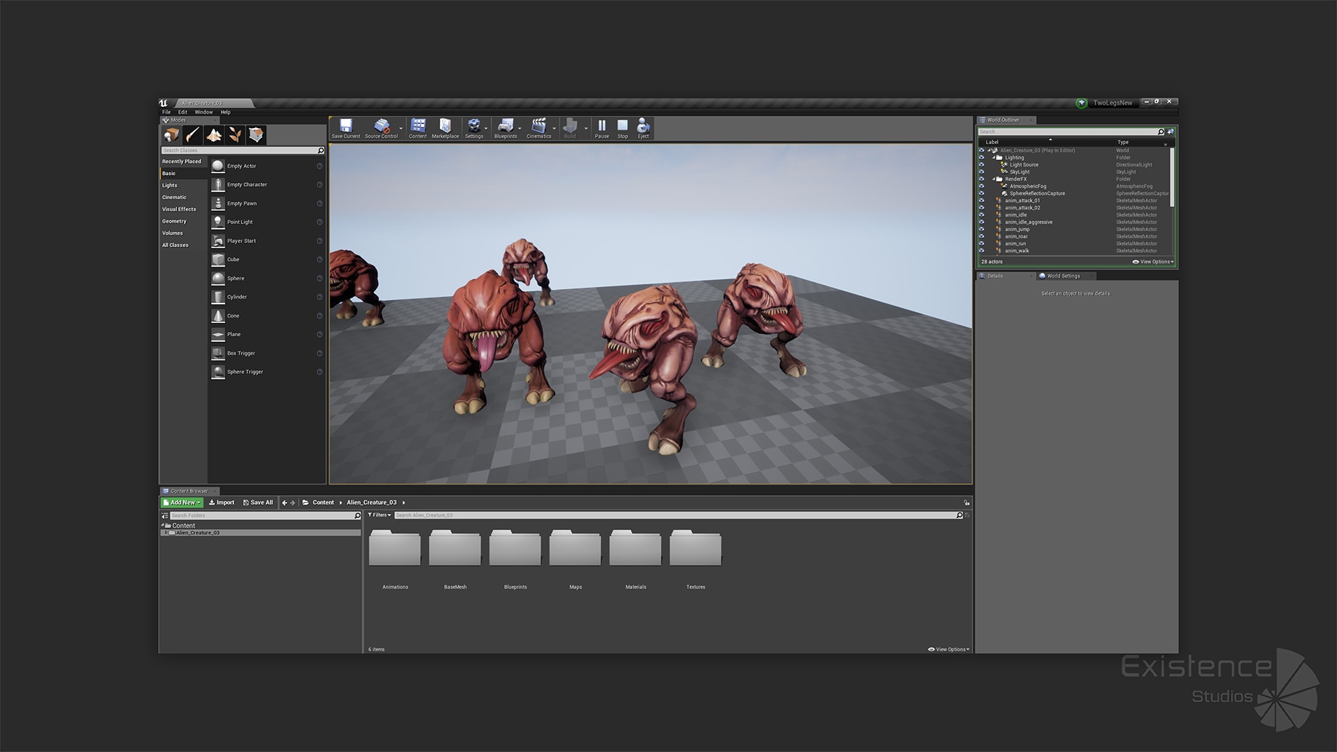 Alien Creature 03 - Stylized Monsters - UFO Pet Predator - Enemy Mutant ...