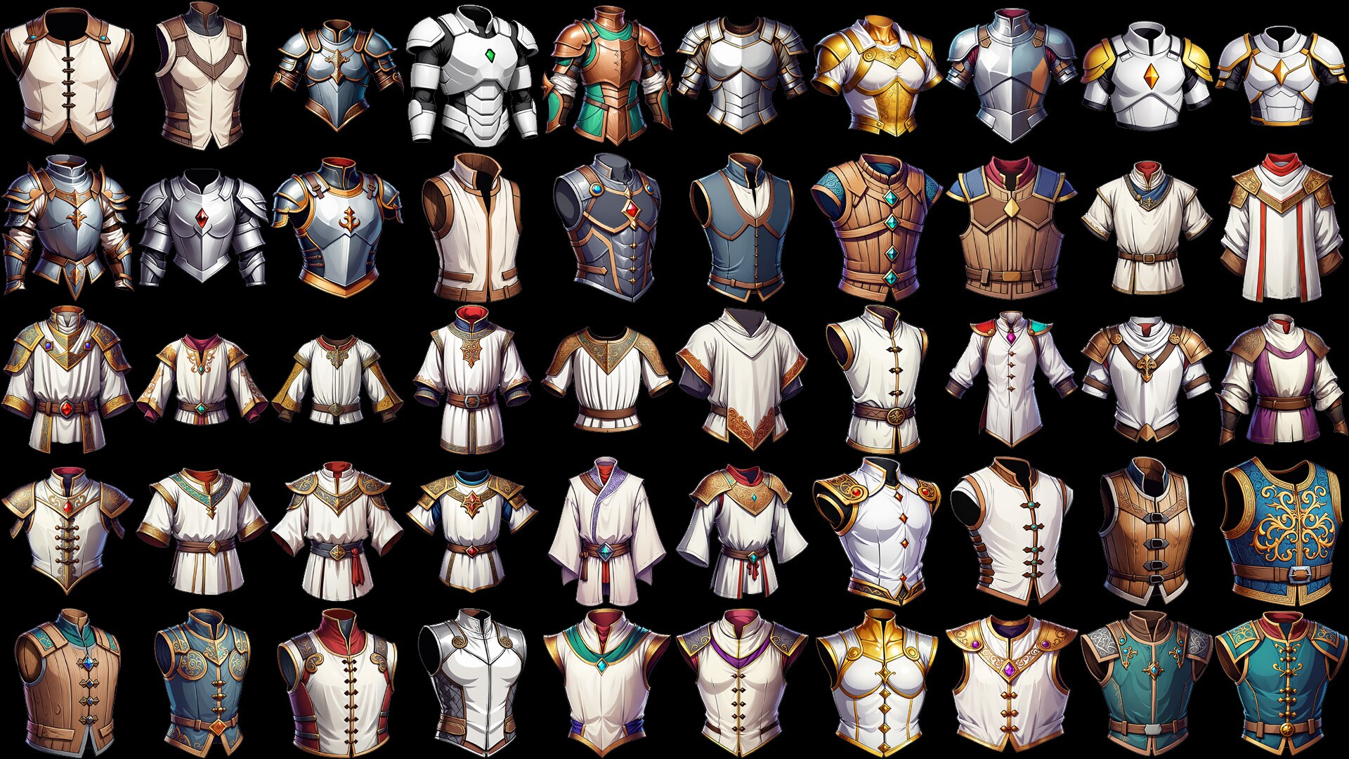 Armor Icons Pack1 - Body in 2D Assets - UE Marketplace