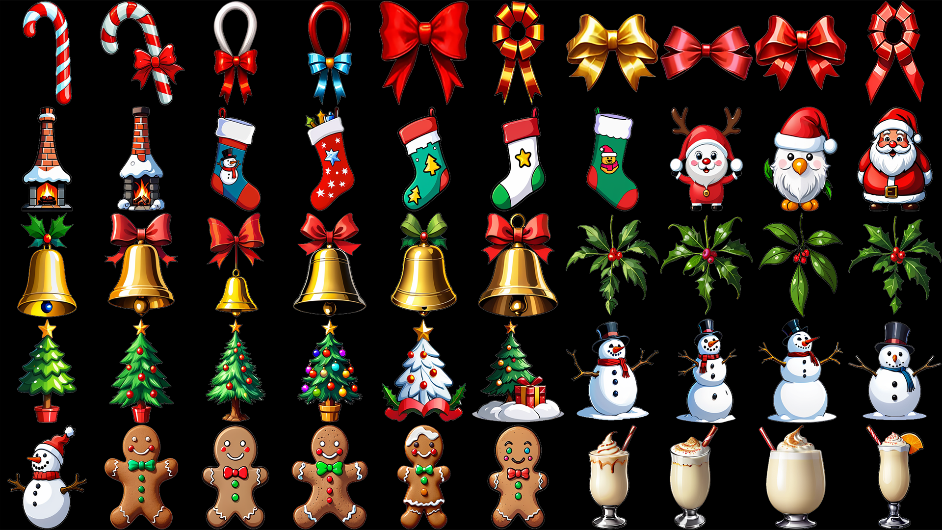 Christmas Icons Pack1 in 2D Assets - UE Marketplace