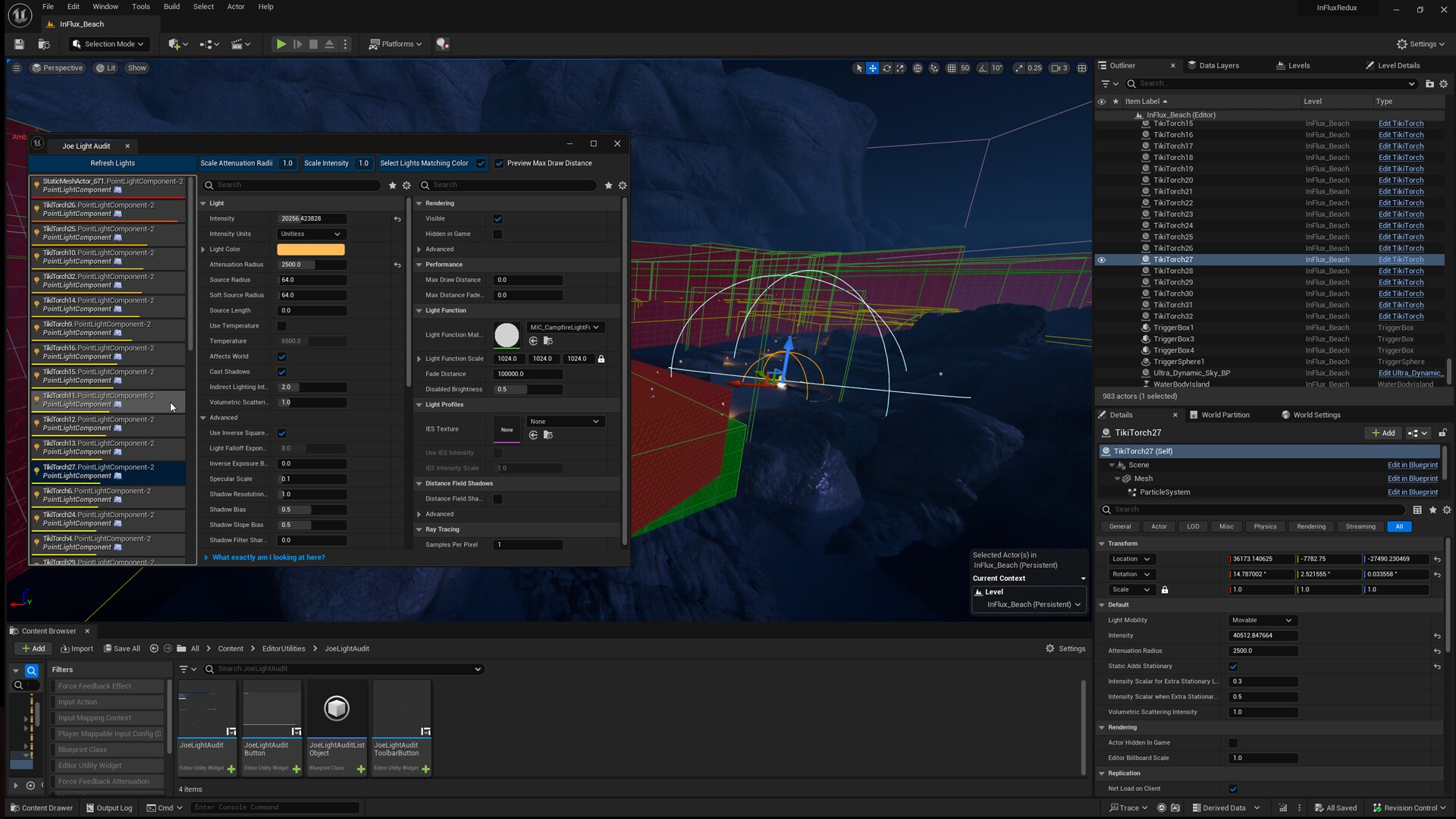 Light Audit Tool in Blueprints - UE Marketplace