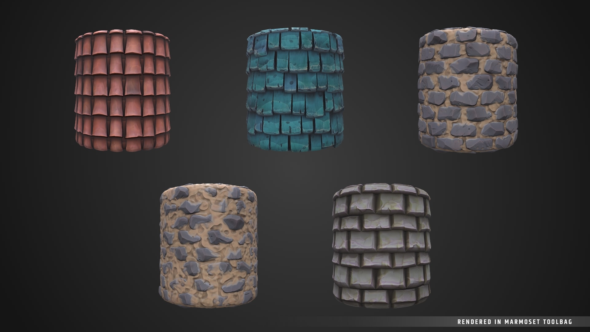 Stylized Fantasy Material Bundle in Materials - UE Marketplace