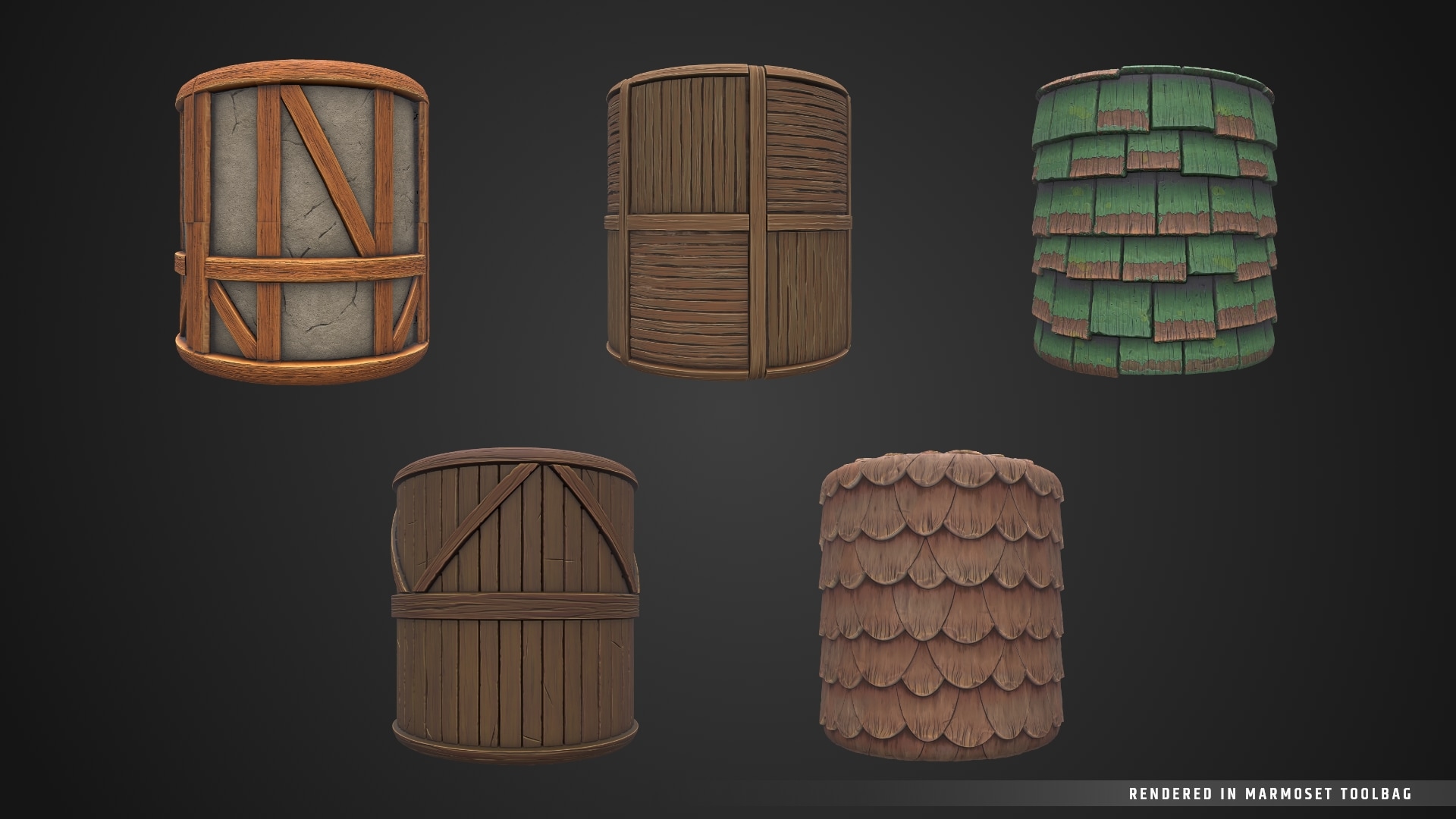 Stylized Fantasy Material Bundle in Materials - UE Marketplace