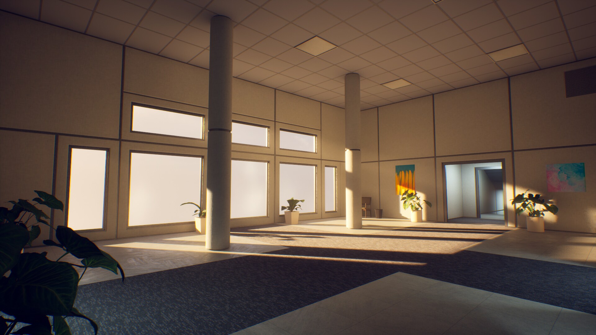 Retro Office Environment: Modular Assets & Props：環境 - UE マーケットプレイス