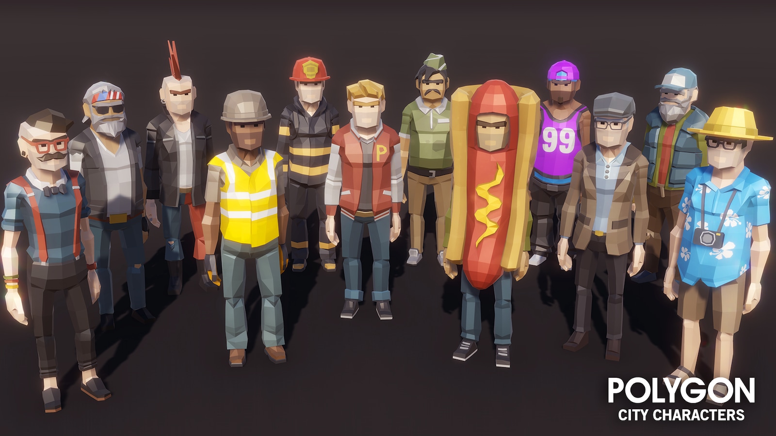 POLYGON City Characters in Characters - UE Marketplace