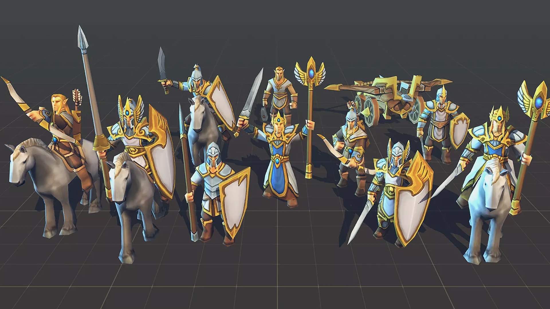 Toon RTS Units - Elves：キャラクター - UE マーケットプレイス