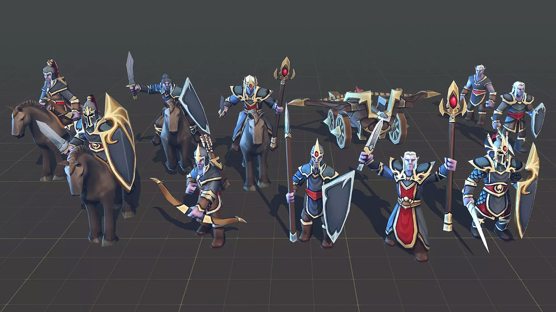 Toon RTS Units - Elves：キャラクター - UE マーケットプレイス