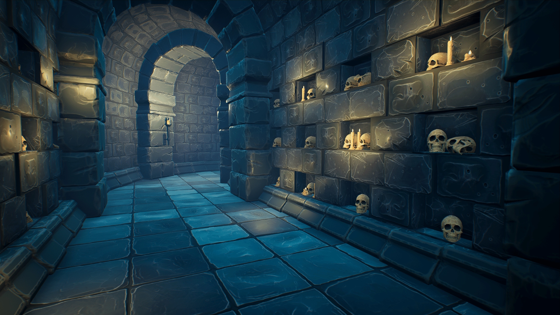 在环境创建的Modular Dungeon - Stylized Dungeon - Dungeons - Dungeon - 虚幻引擎商城