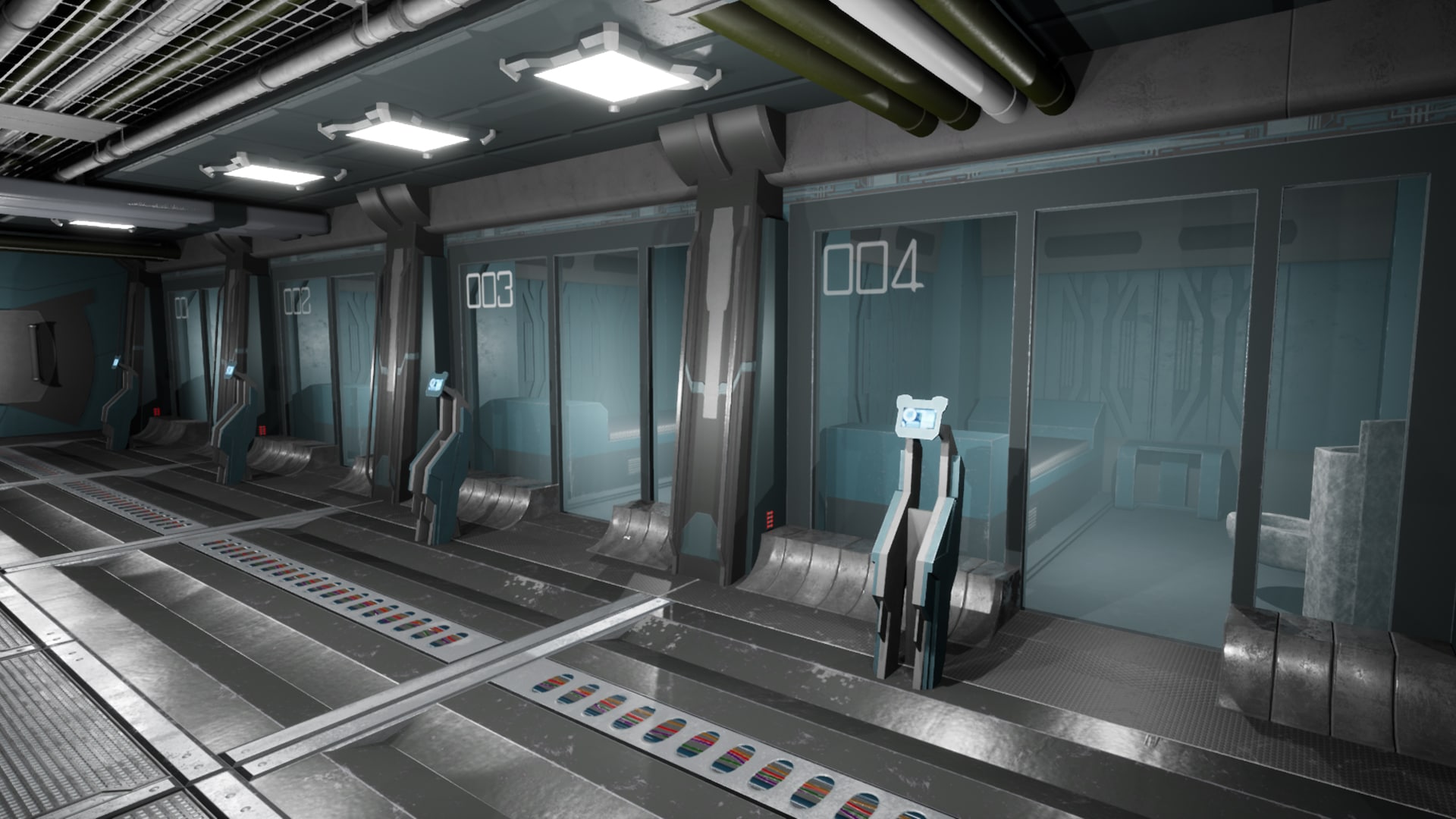 Sci-Fi Jail hallway in Environments - UE Marketplace