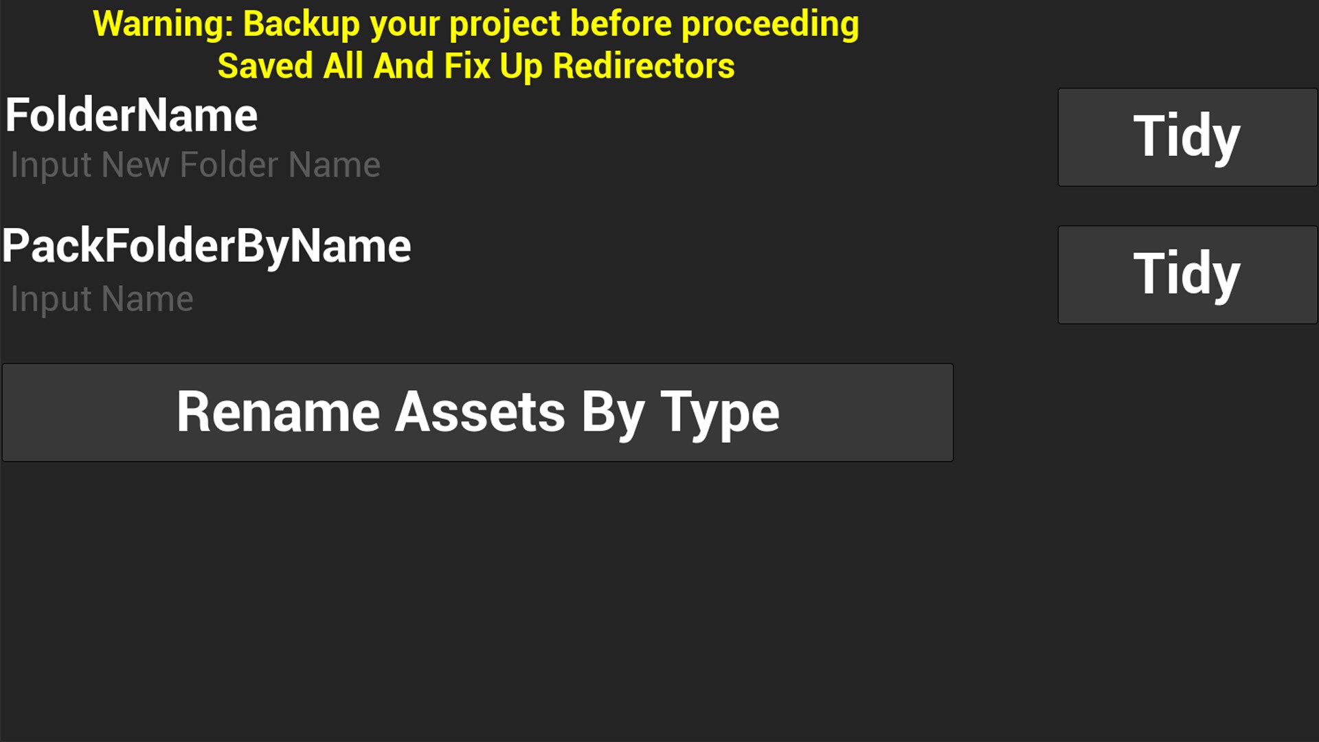 Assets Tidier 카테고리 코드 플러그인 Ue 마켓플레이스